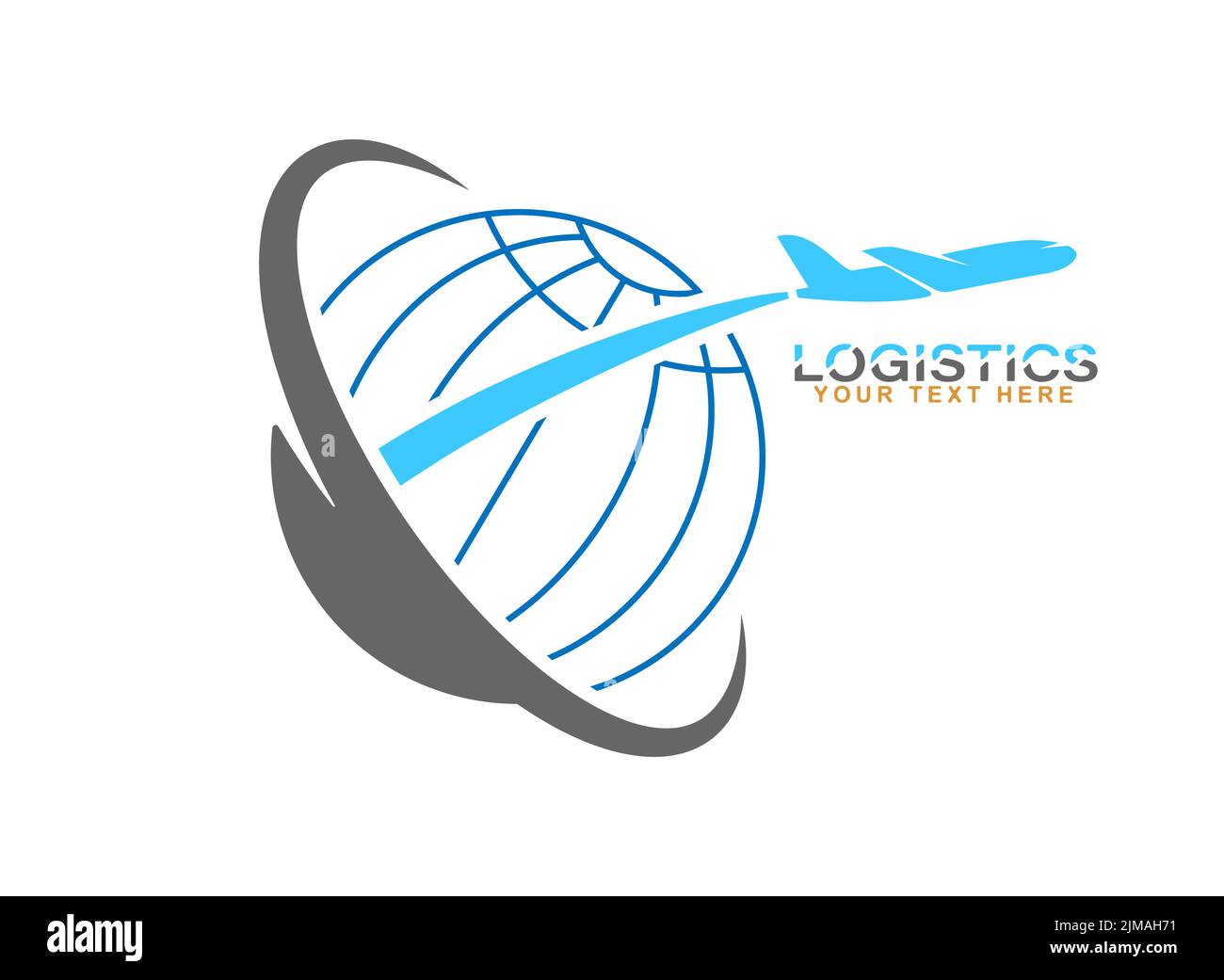 Logistics. Vector template for company logo, business and thematic ...