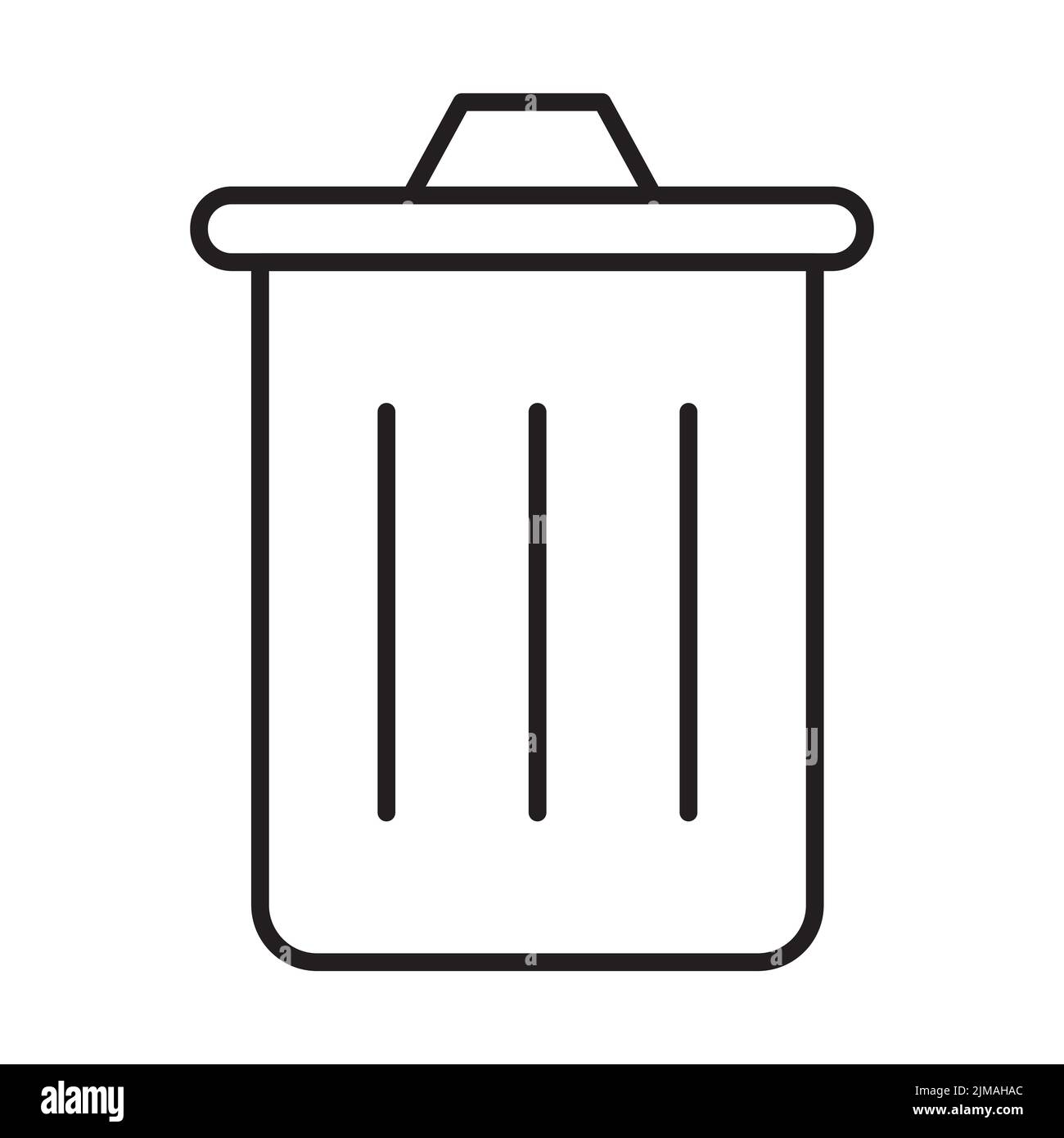 trash can icon vector for graphic design, logo, website, social media ...