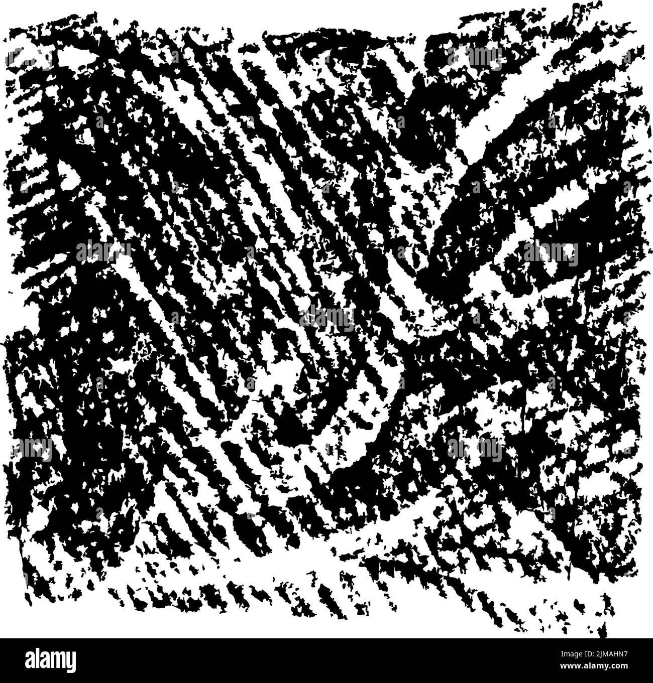 Black rough edge square isolated on white Stock Vector Image & Art - Alamy