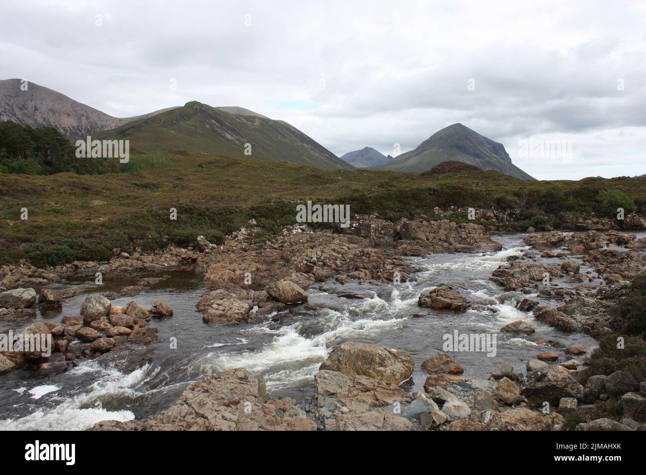 A Rocky Stream in a High Mountain Landscape Stock Photo - Alamy