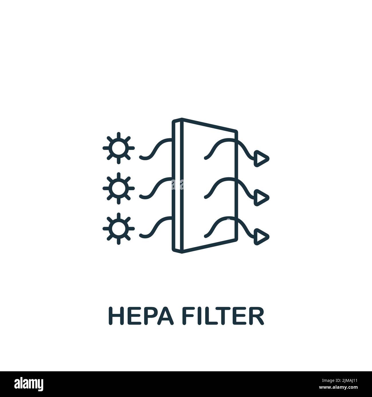 Hepa Filter Icon Monochrome Simple Allergy Icon For Templates Web