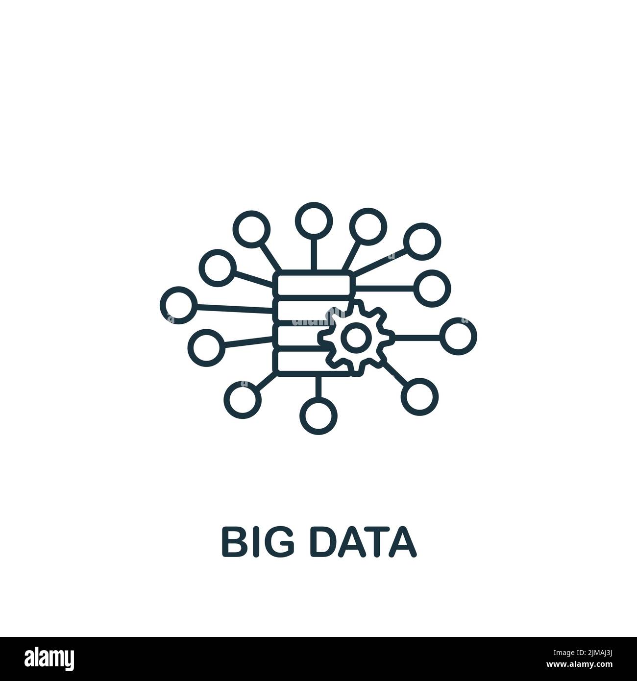 Big Data icon. Monochrome simple Artificial Intelligence icon for ... Big Data icon. Monochrome simple Artificial Intelligence icon for ...