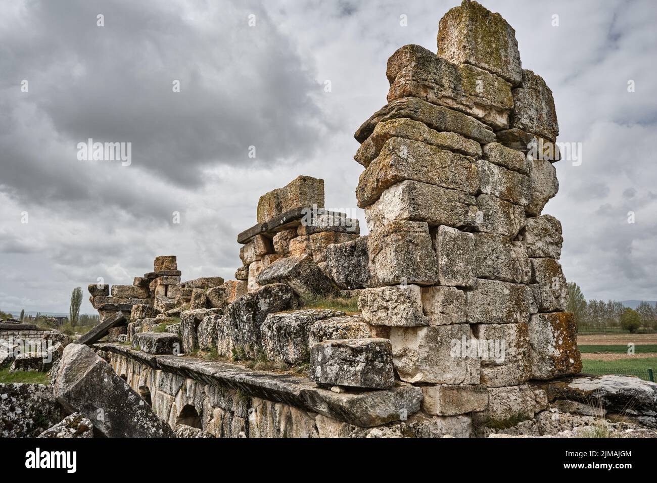 Ancient temple, roman greek city remains and ruins, local name is zeus ...