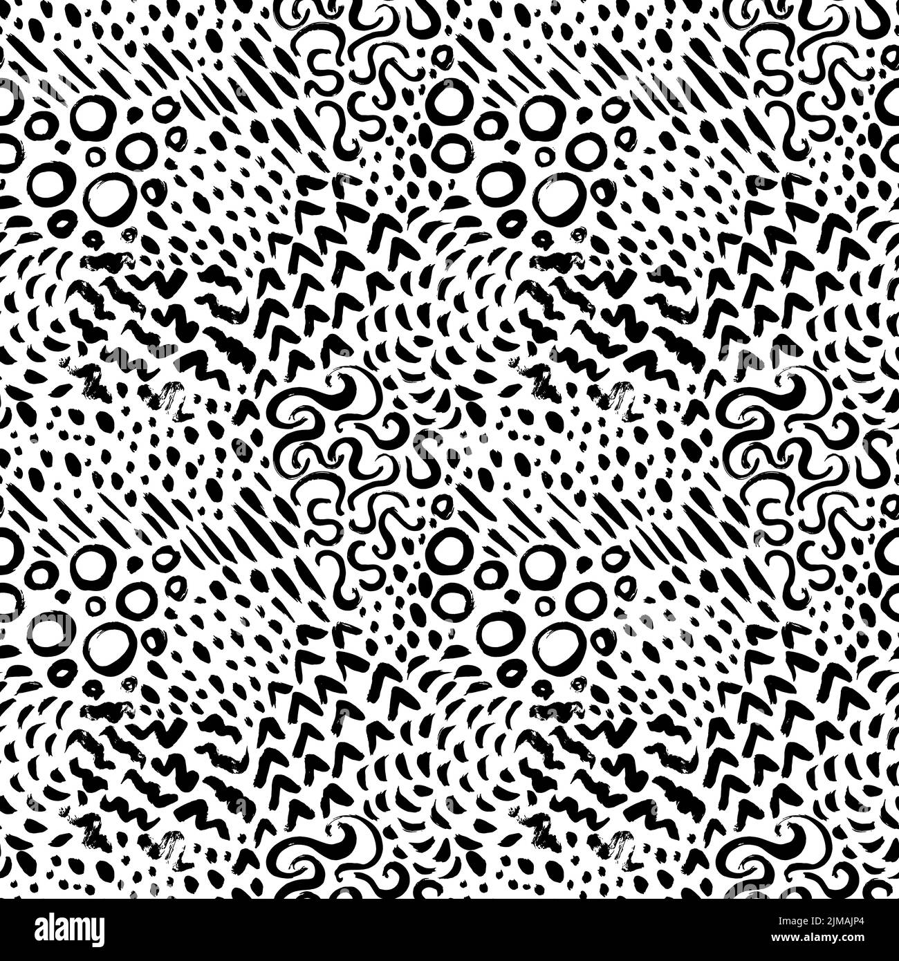 Random doodle seamless pattern Stock Vector Images - Alamy
