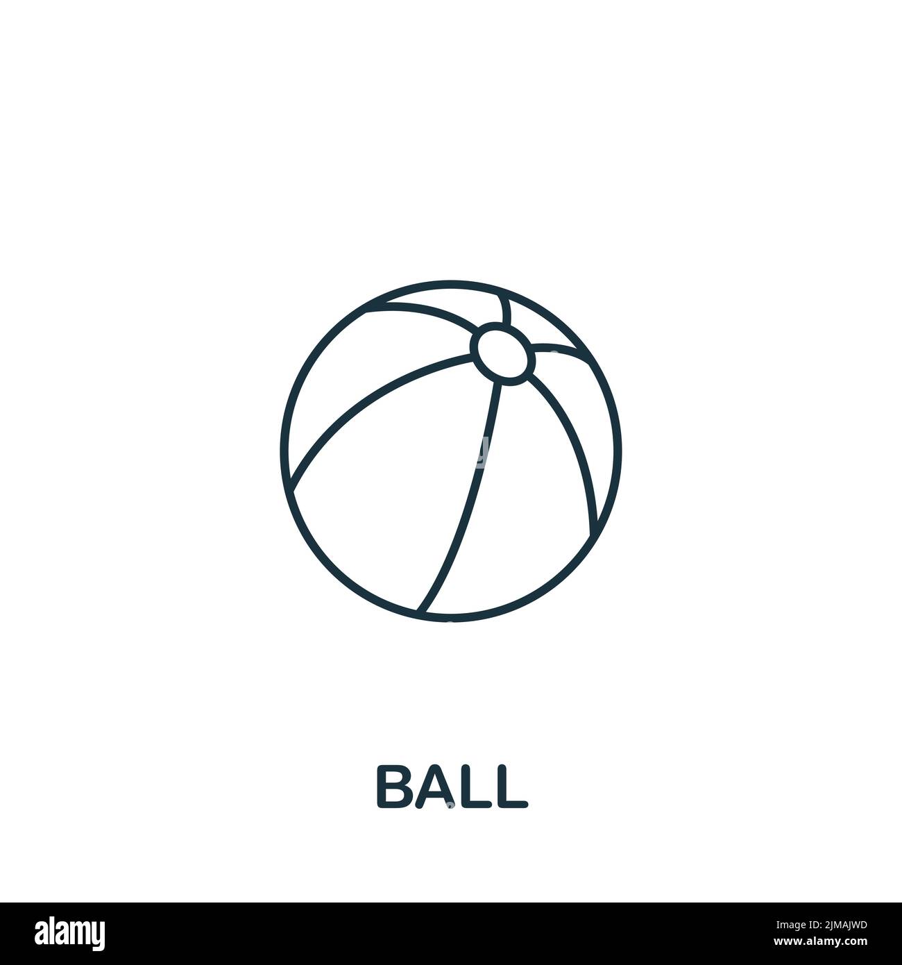 Ball icon. Monochrome simple Ball icon for templates, web design and ...