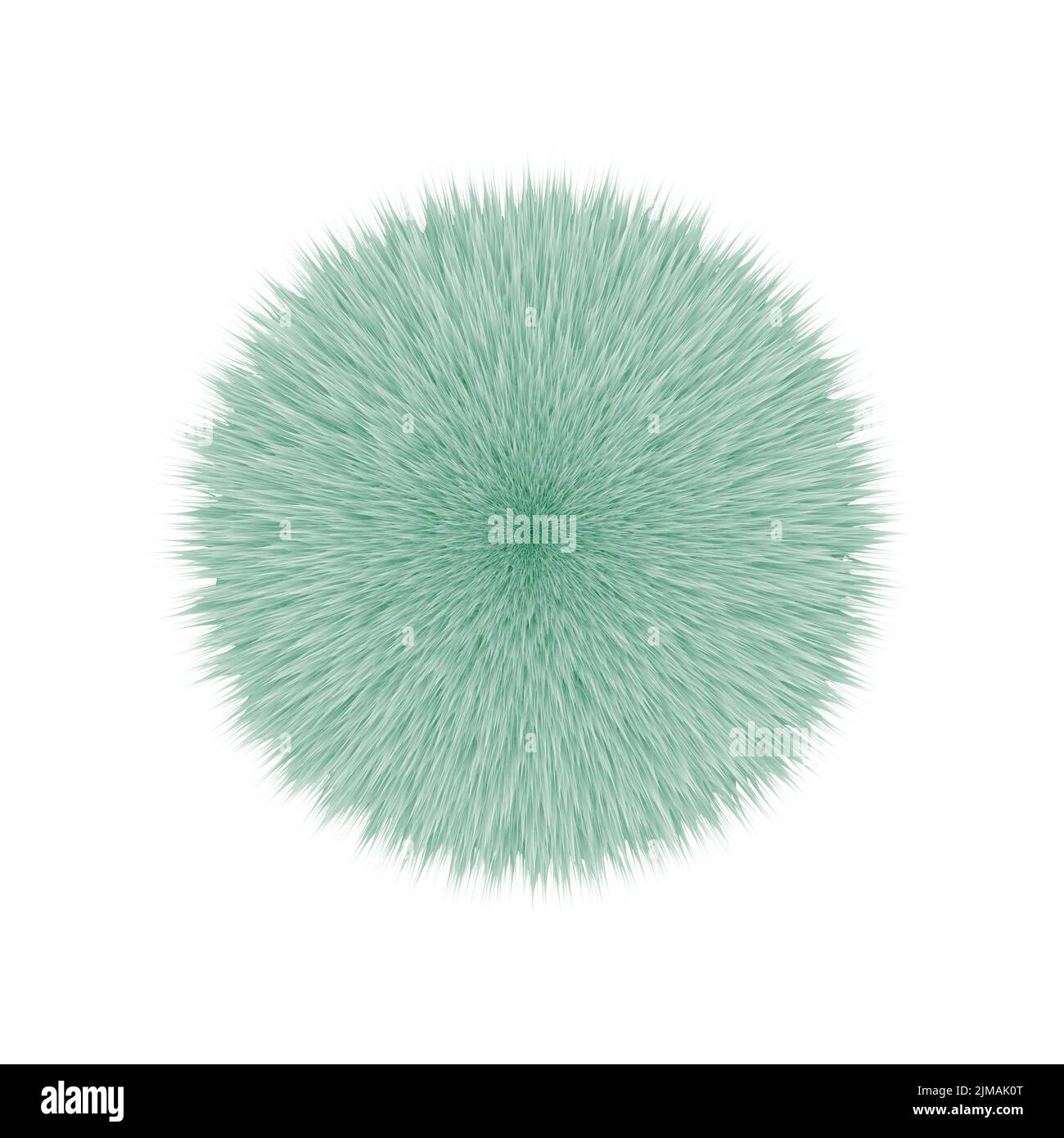 Green Fluffy Vector Hair Ball Stock Photo - Alamy
