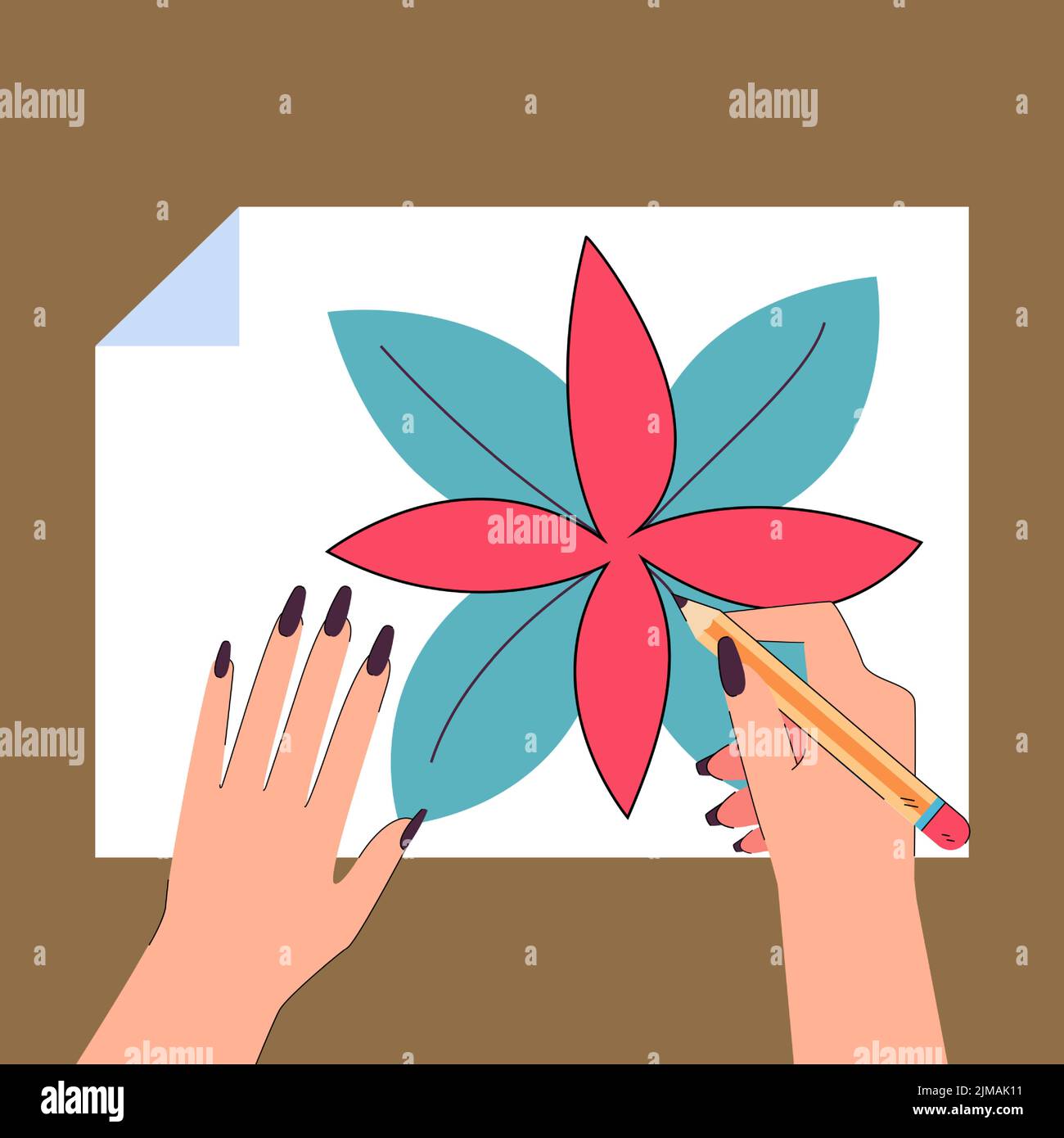 Drawing inspiration creative student Stock Vector Images - Alamy