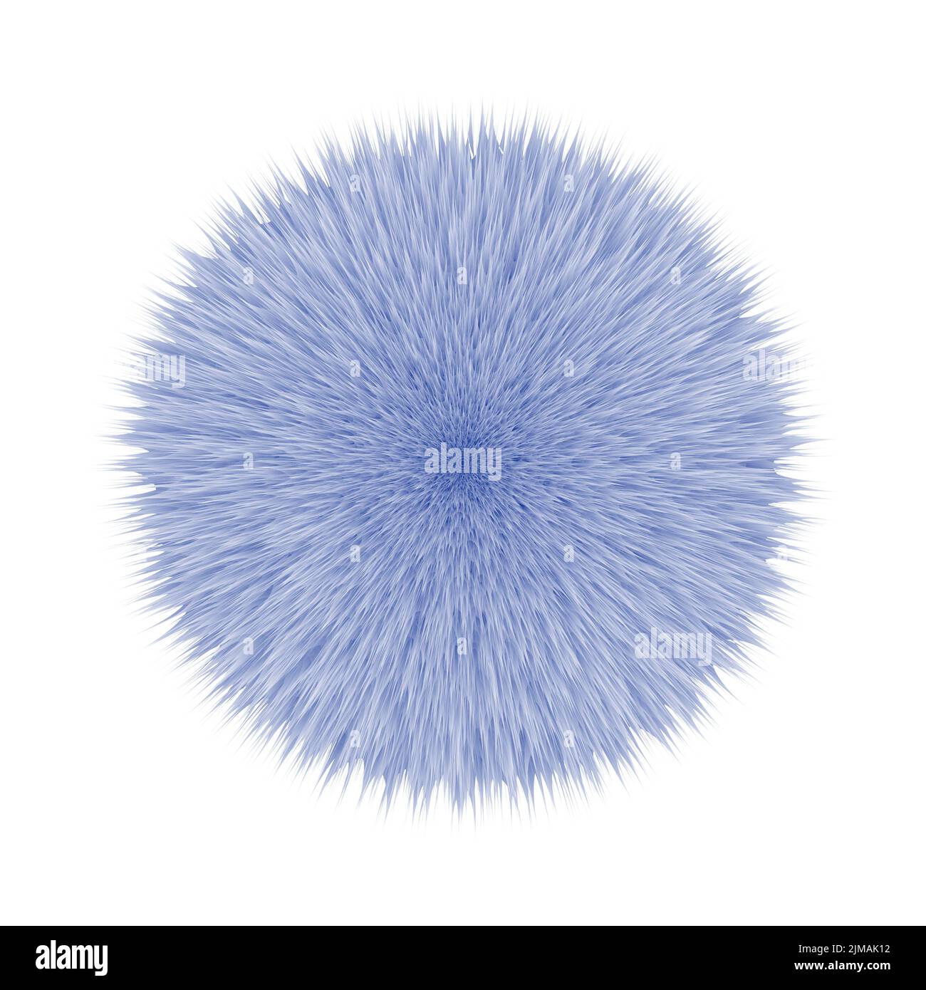 Blue Fluffy Vector Hair Ball Stock Photo - Alamy
