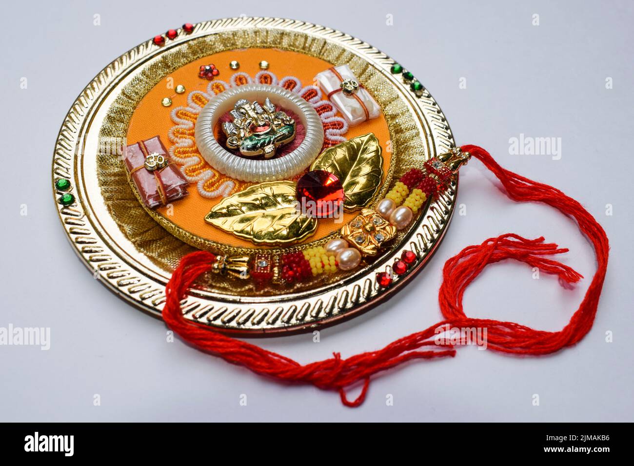 Beautiful Rakhi with Kumkum and Chawal sent to brothers on ...