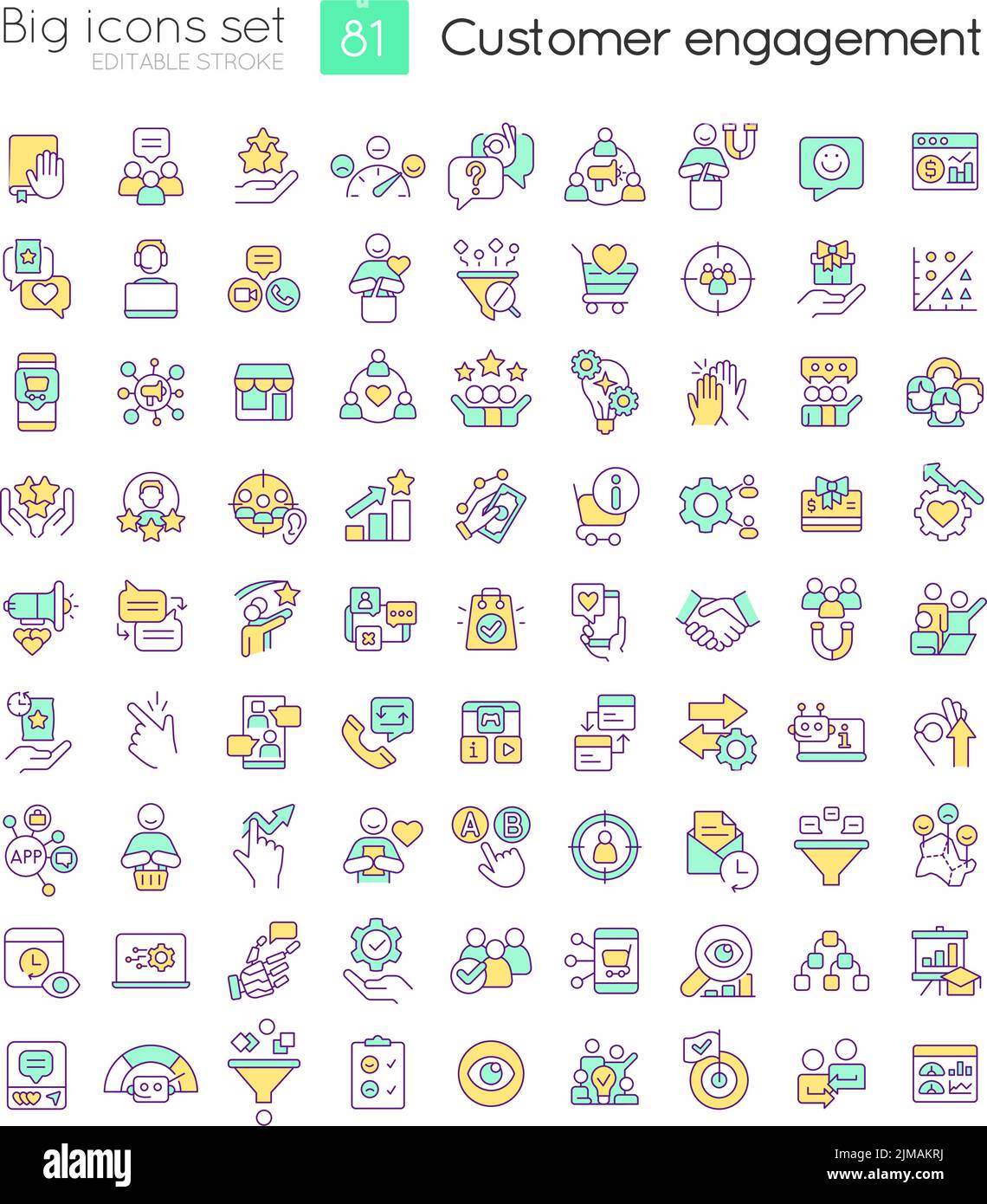 Customer engagement client Stock Vector Images - Alamy