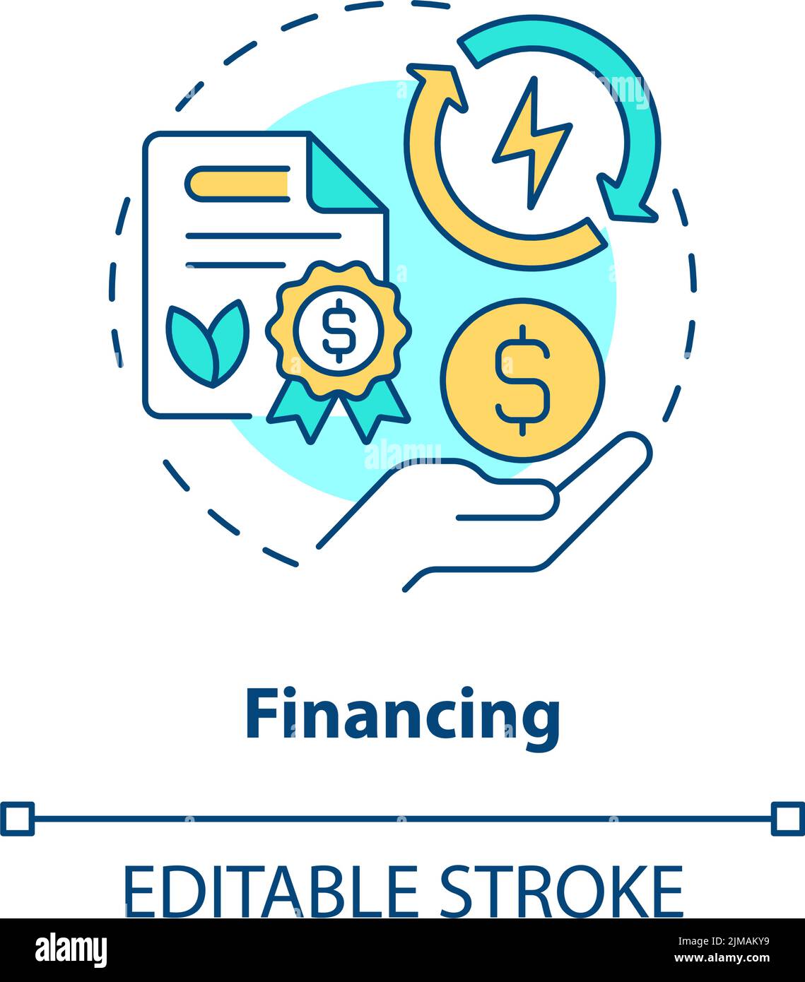Financing concept icon Stock Vector Image & Art - Alamy