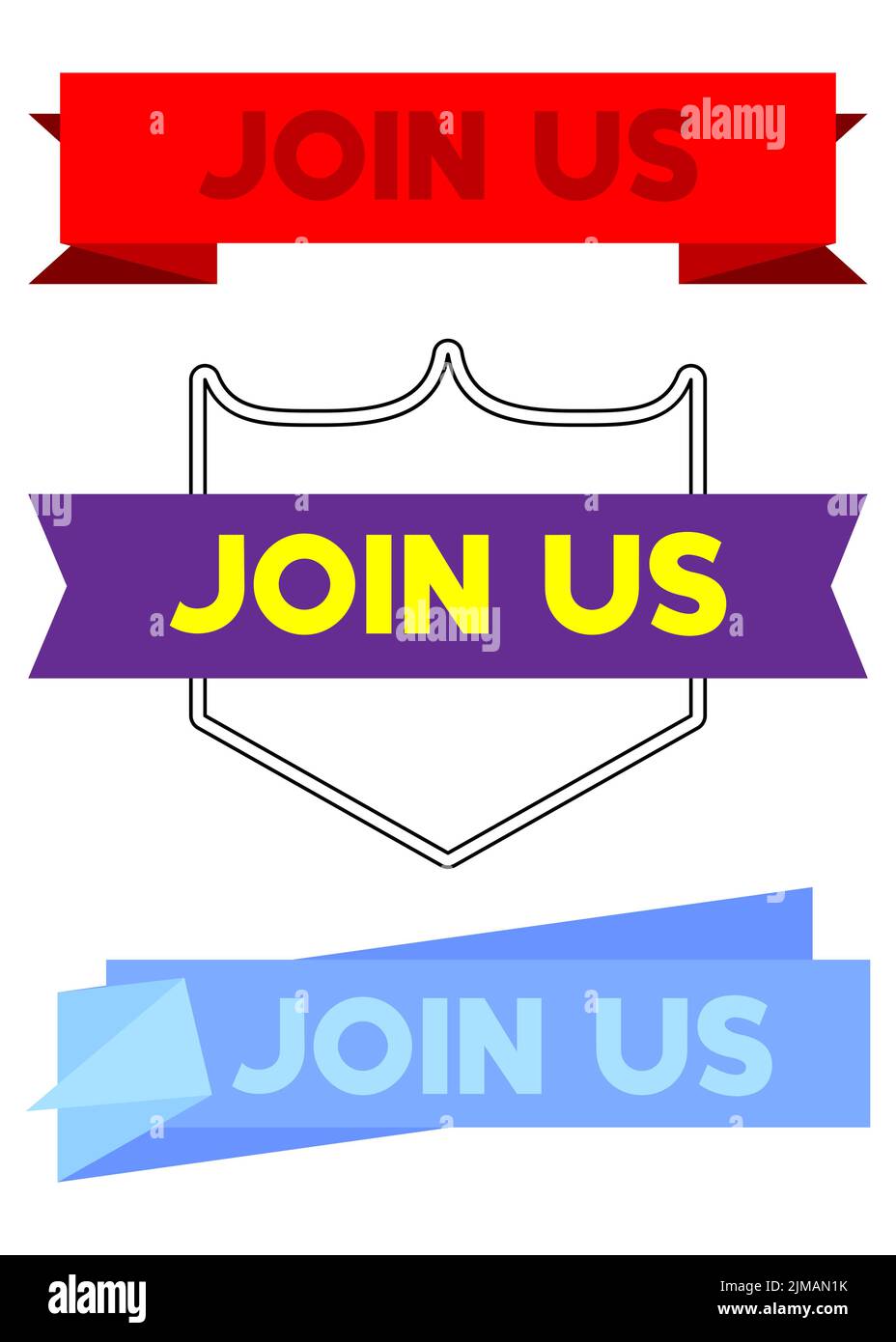 Flat banner set teamwork Stock Vector Images - Alamy