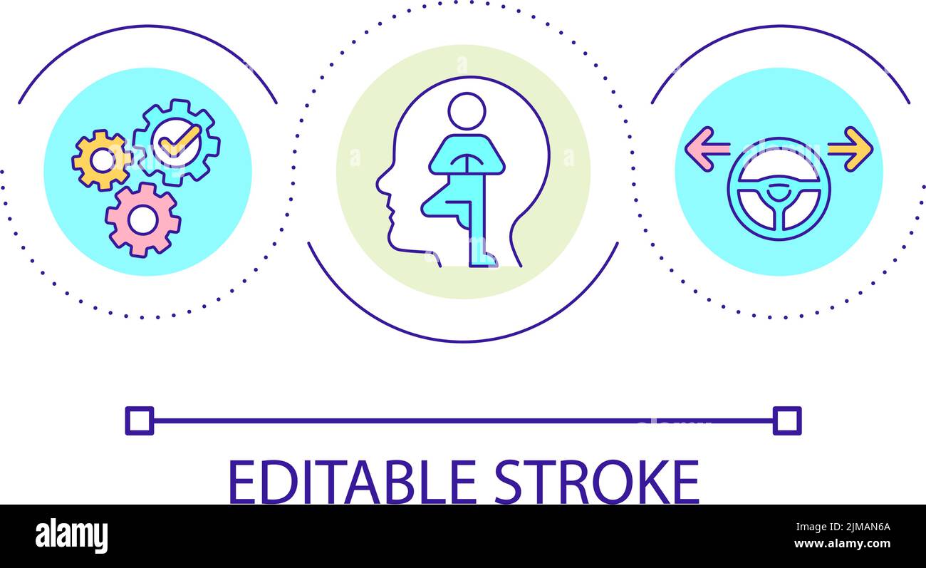 Mental state stability loop concept icon Stock Vector Image & Art - Alamy