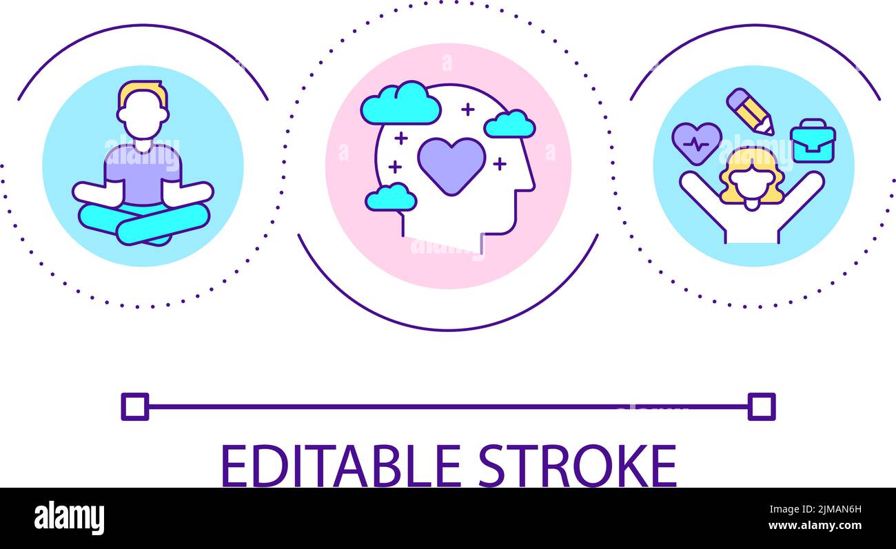 Harmonic mindset loop concept icon Stock Vector Image & Art - Alamy