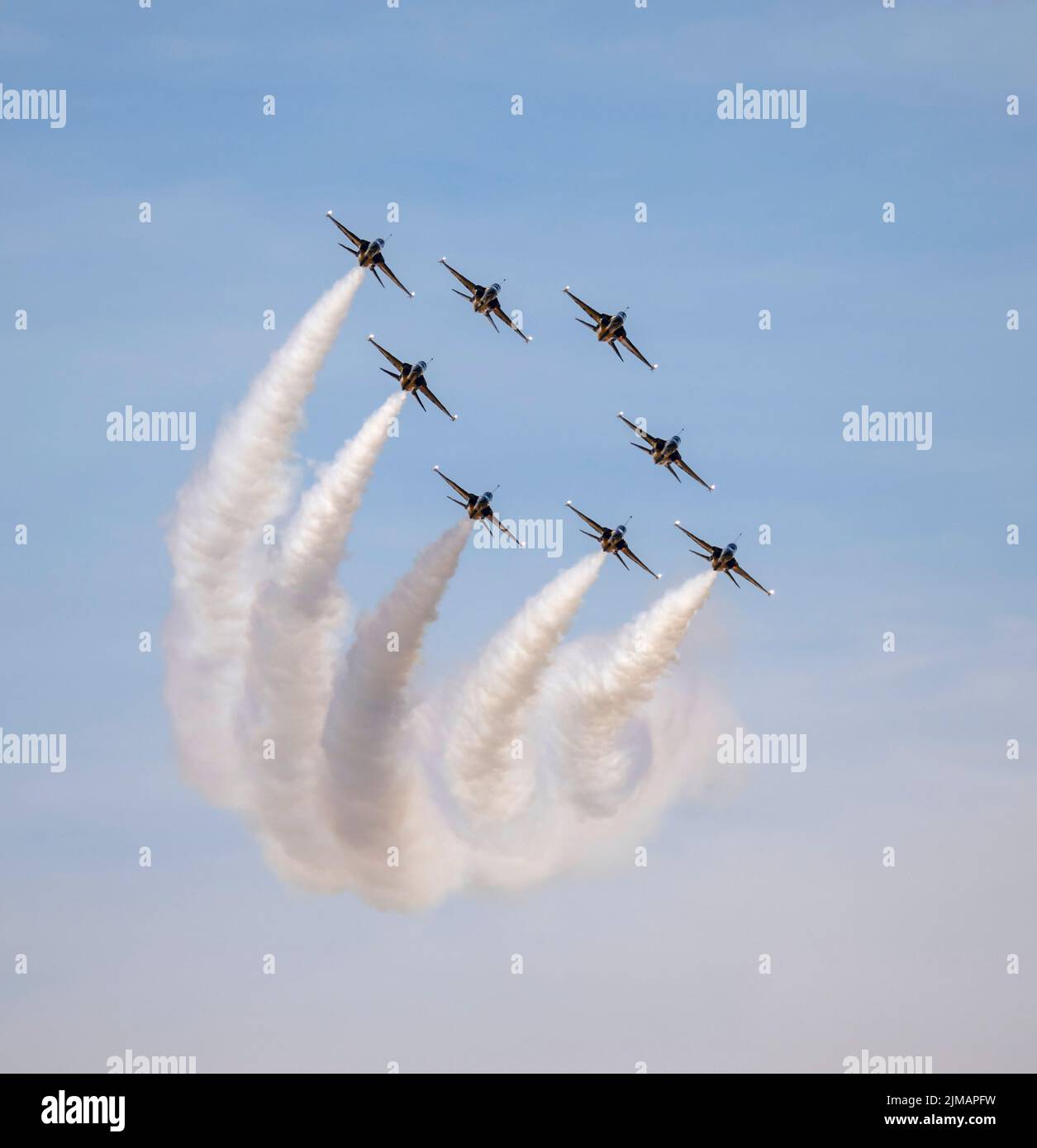Republic of Korea Air Force "Black Eagles" Aerobatic Display Team at ...