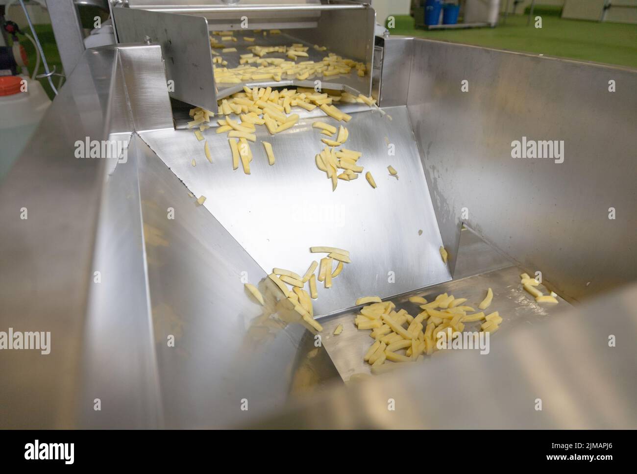 Cutting Machine Potatoes Stock Photo - Alamy