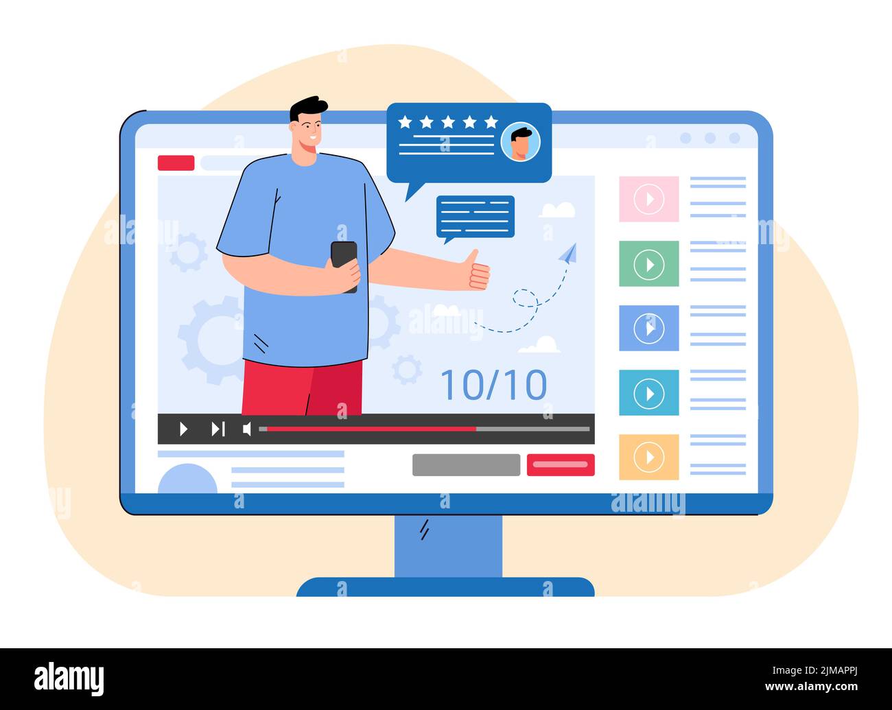 Video feedback Stock Vector Images - Alamy