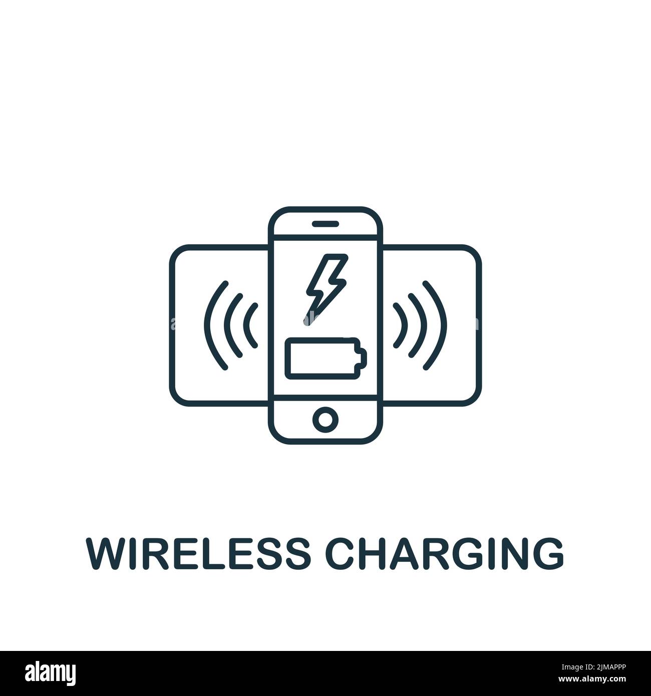 Wireless Charging icon. Monochrome simple Artificial Intelligence icon ... Wireless Charging icon. Monochrome simple Artificial Intelligence icon ...