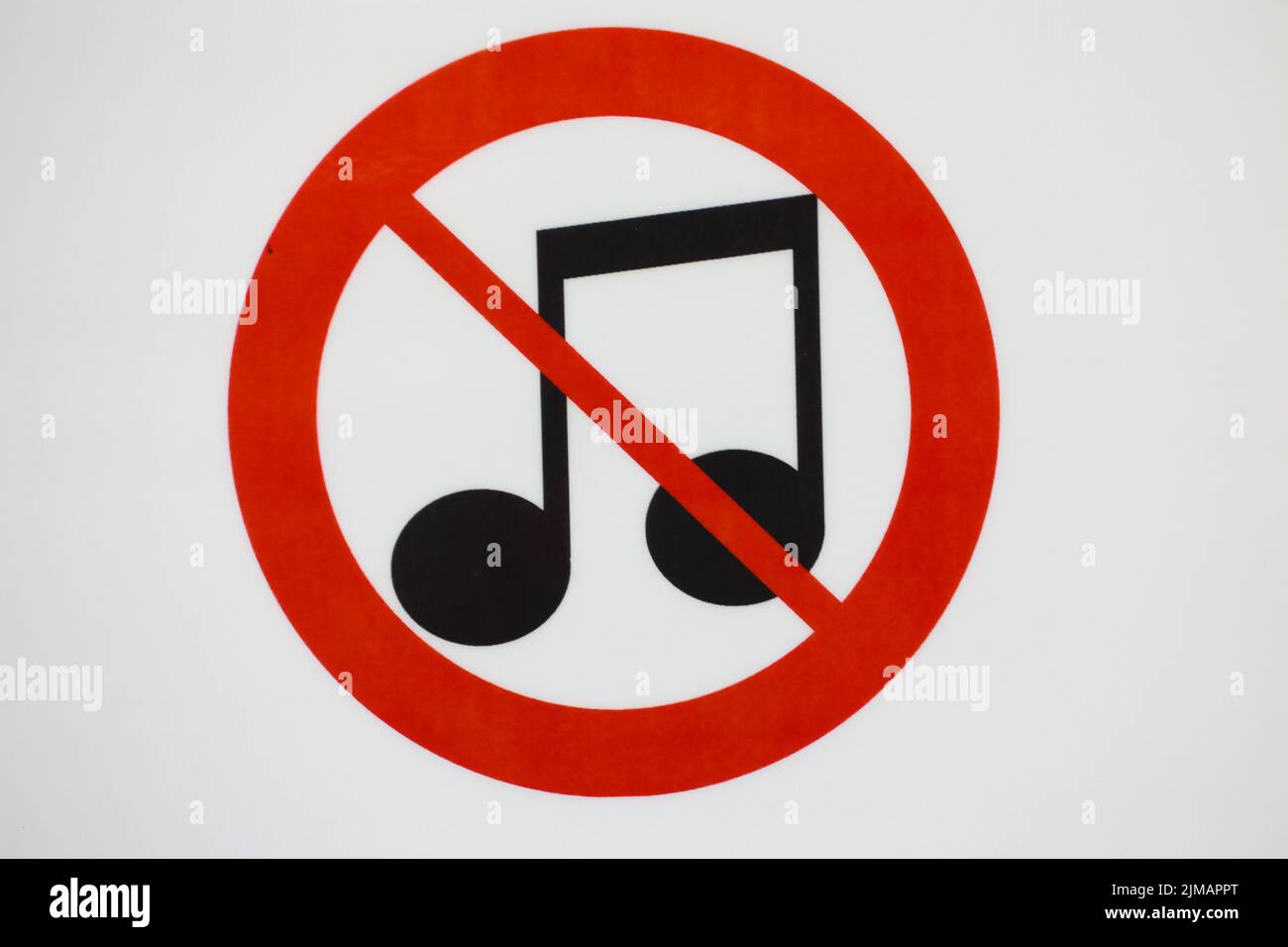 No music sign Stock Photo - Alamy