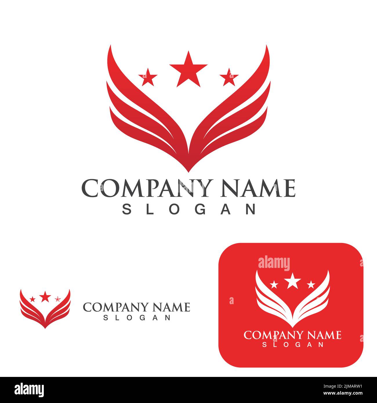 Falcon Eagle Bird Logo Template Vector Icon Stock Vector Image & Art ...