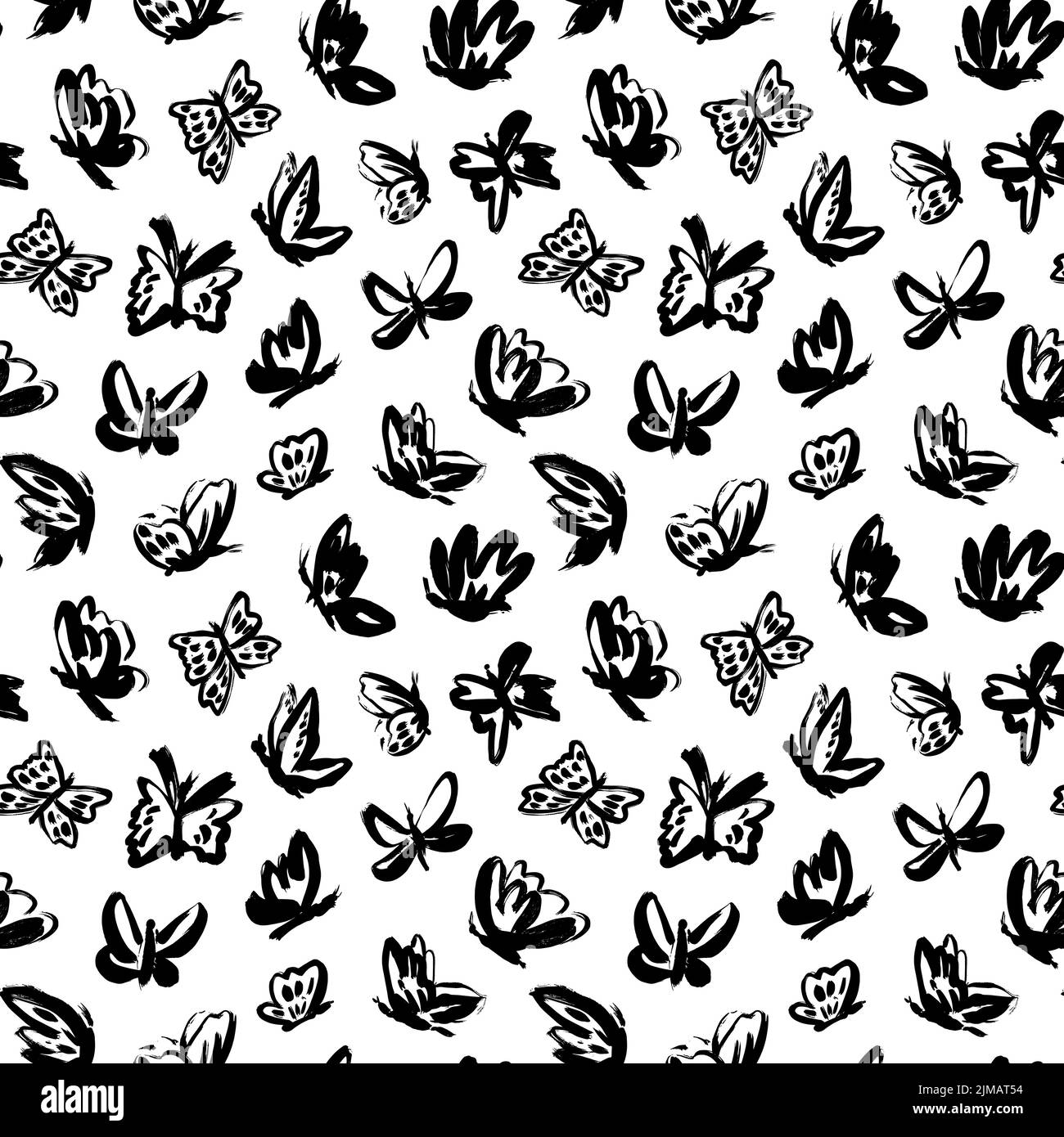 Black butterfly modern Stock Vector Images - Alamy