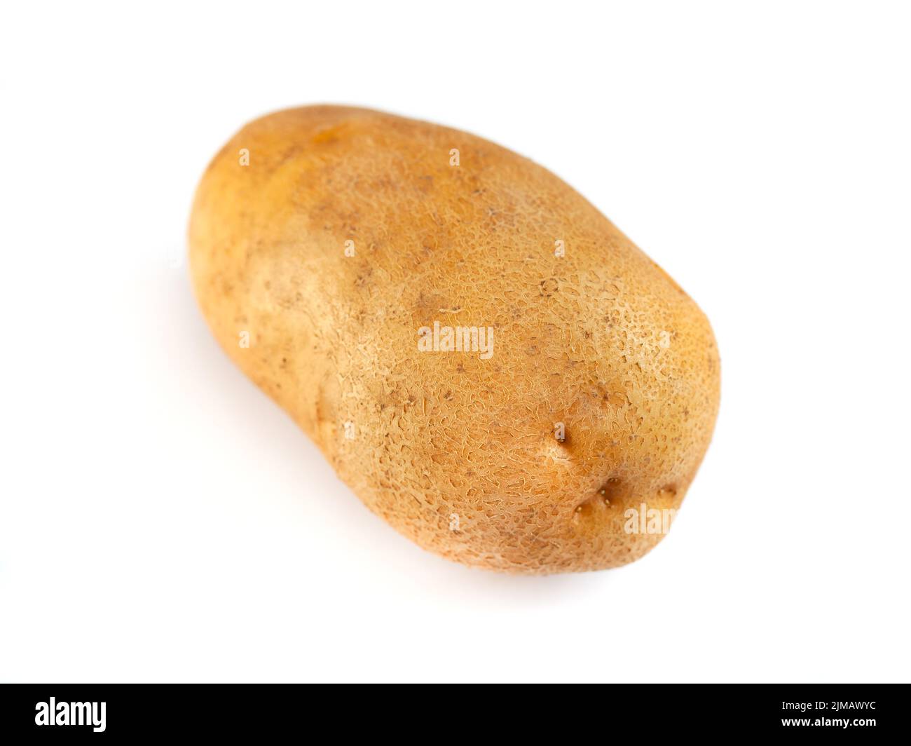 one potato isolated on white background. whole vegetable, root ...