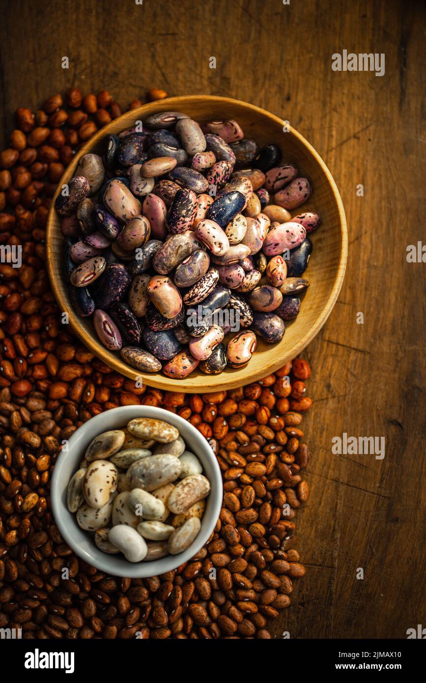 Colorful beans in the cup Stock Photo - Alamy
