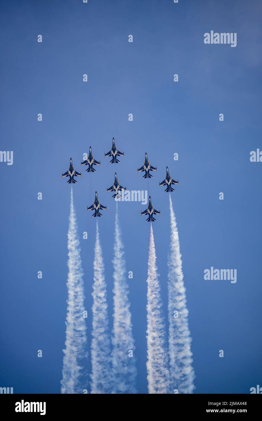 Republic of Korea Air Force "Black Eagles" Aerobatic Display Team at ...
