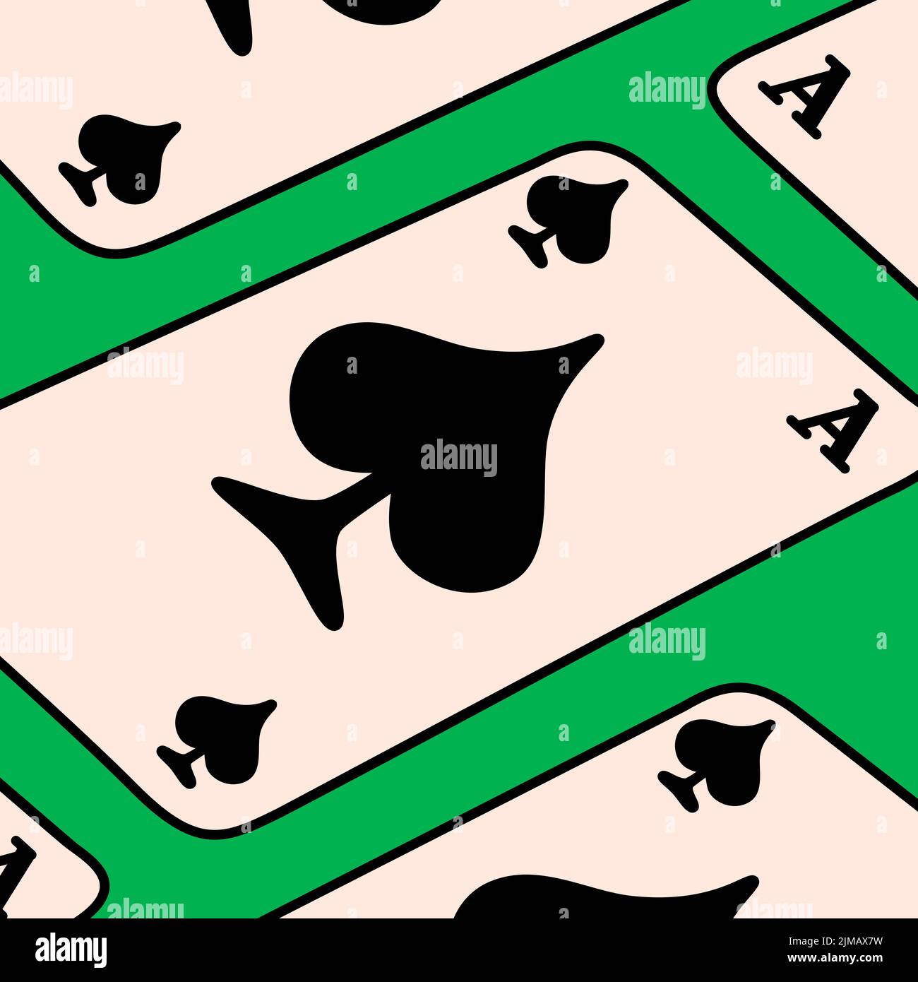 Cartoon vector funny cute Comic characters, ace of spades Stock Vector ...