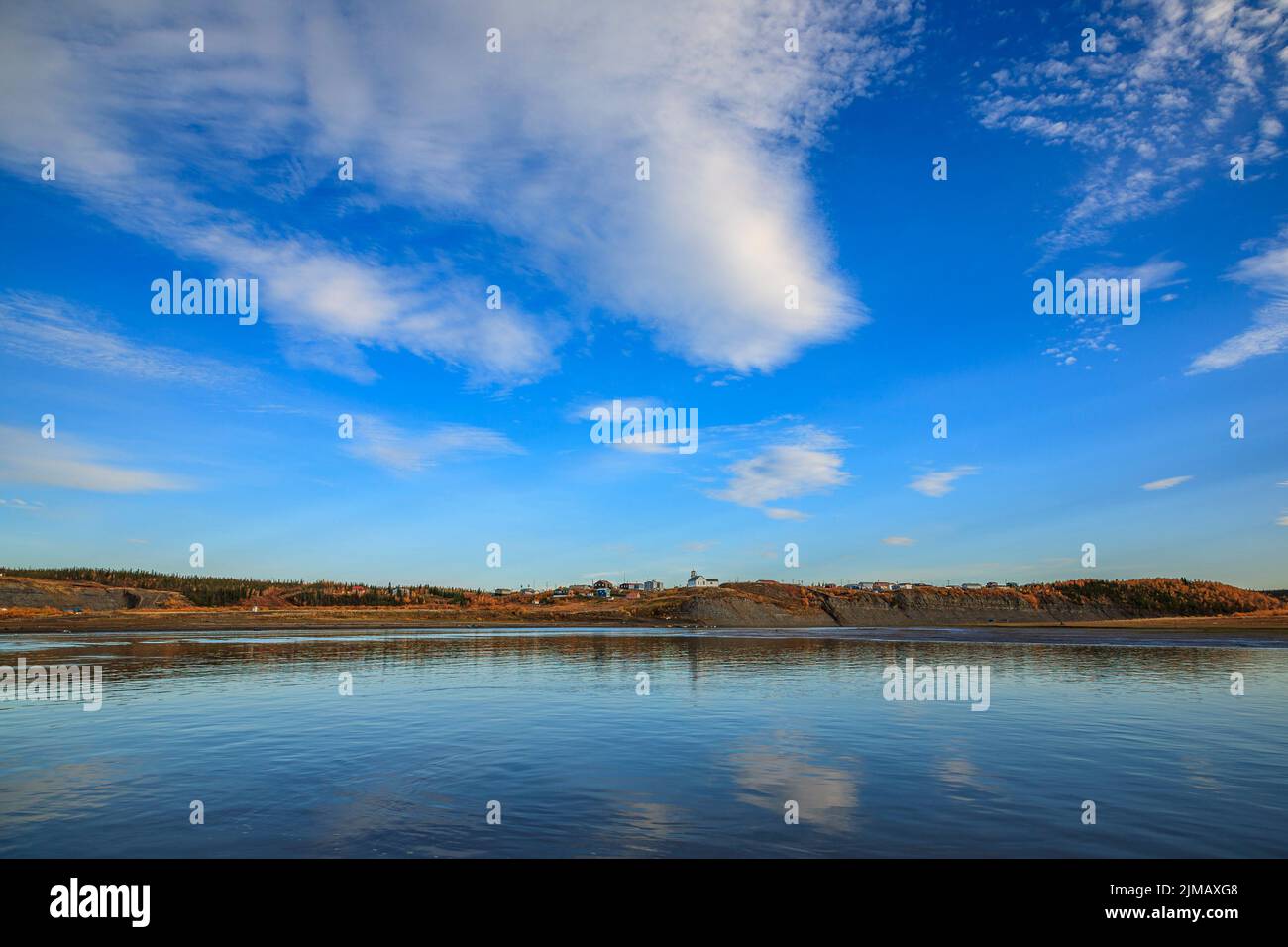 The village of Tsiigehtchic, formerly known as Arctic Red River, is ...