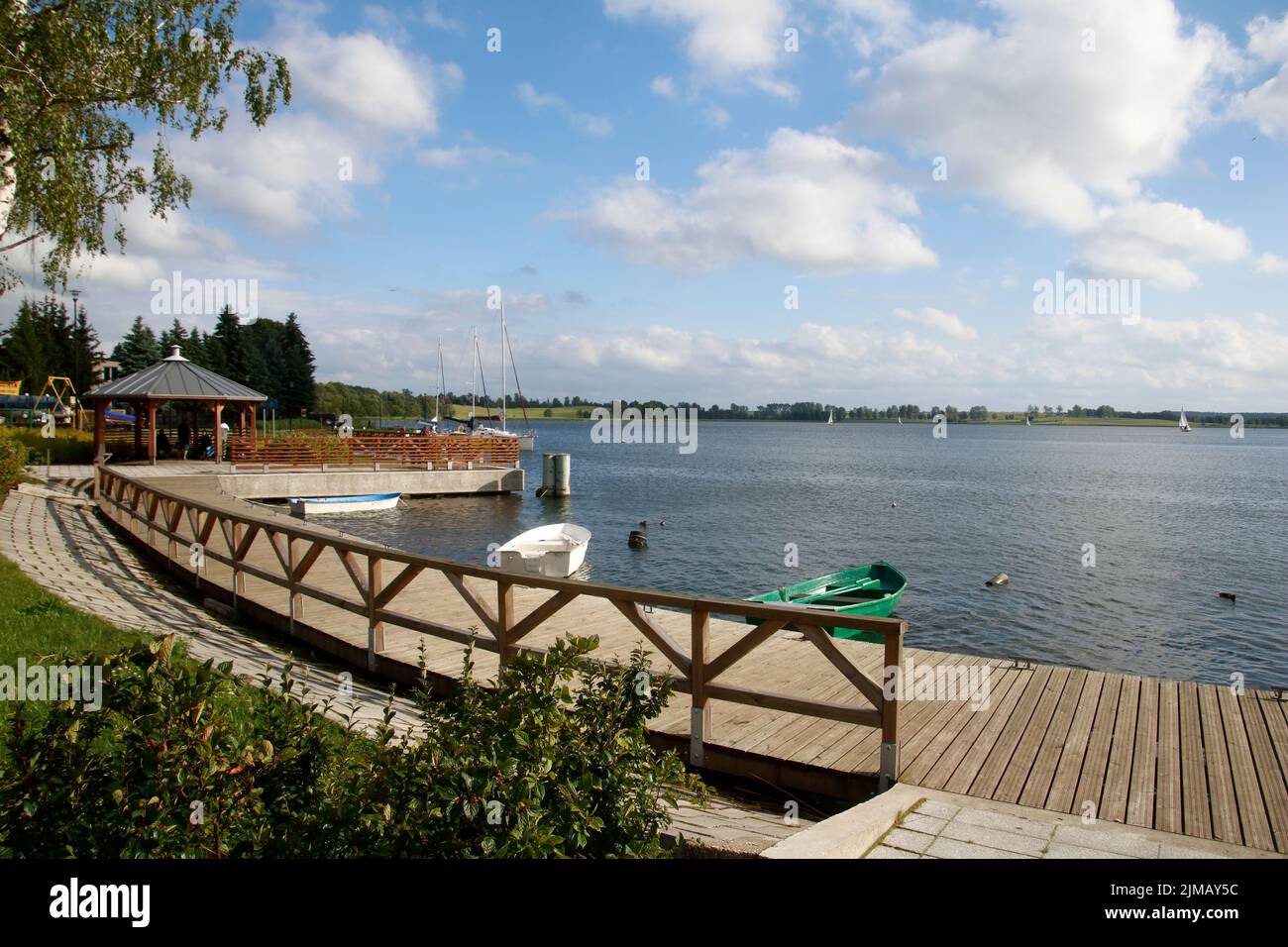 Promenade in Ryn Stock Photo - Alamy
