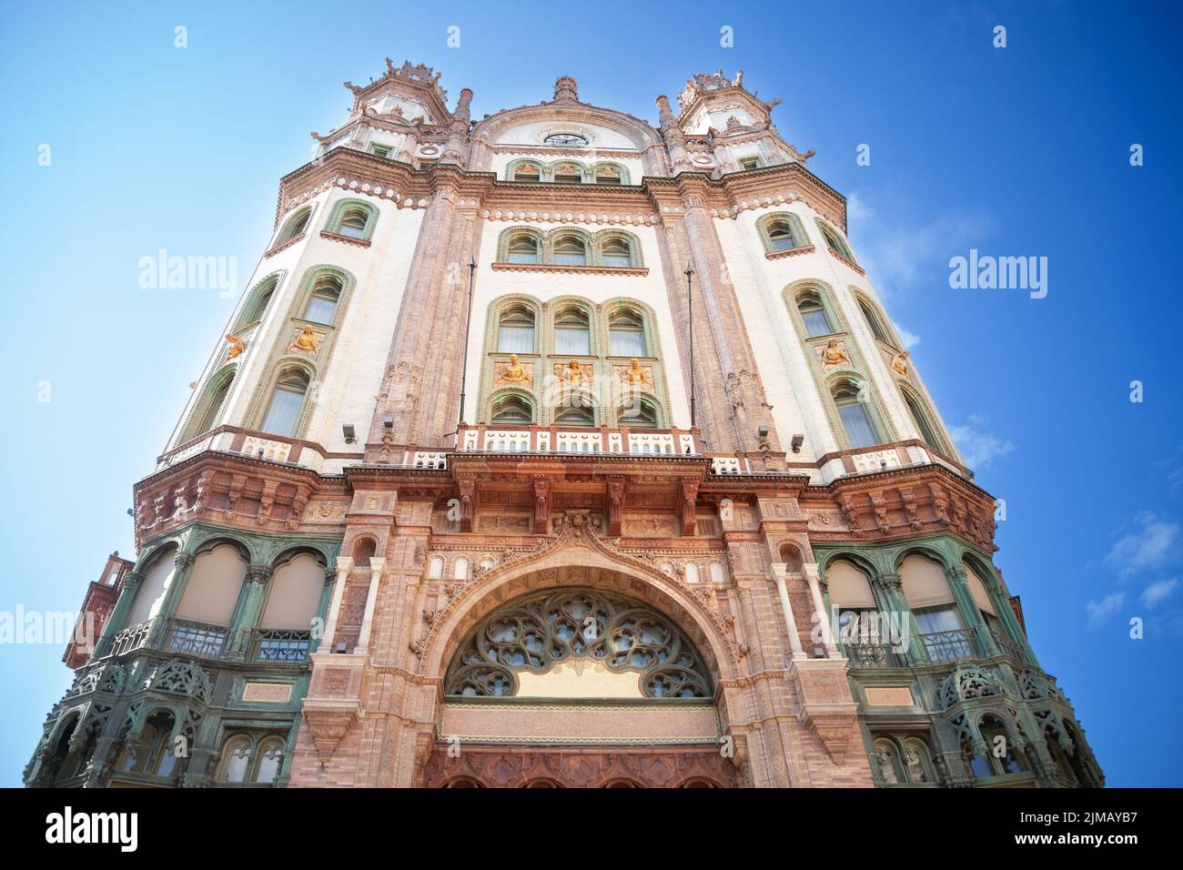 Picture of the Parisi passage in Budapest, Hungary. The Párizsi udvar ...