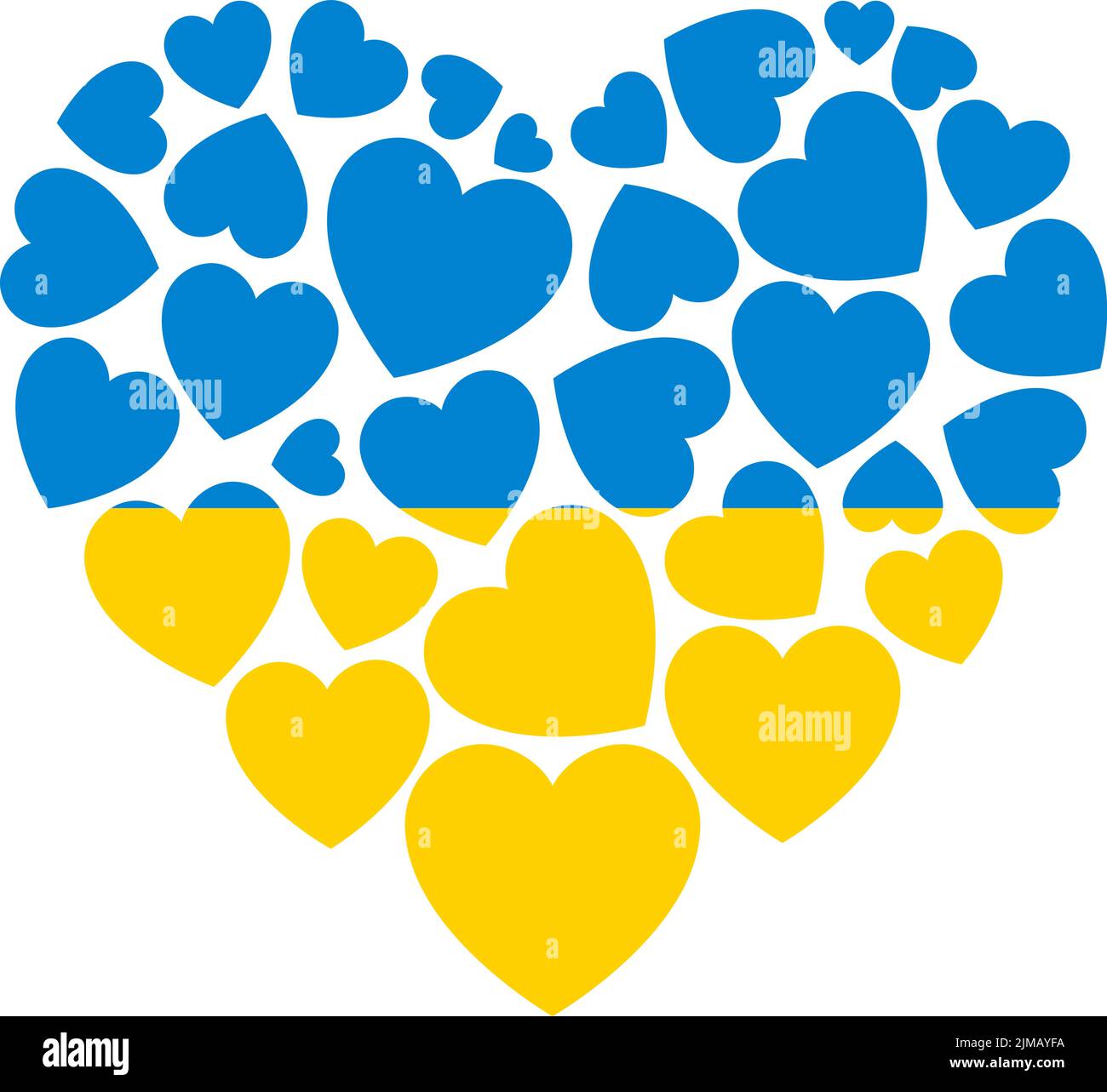 Flag of Ukraine, heart icon Stock Vector Image & Art - Alamy