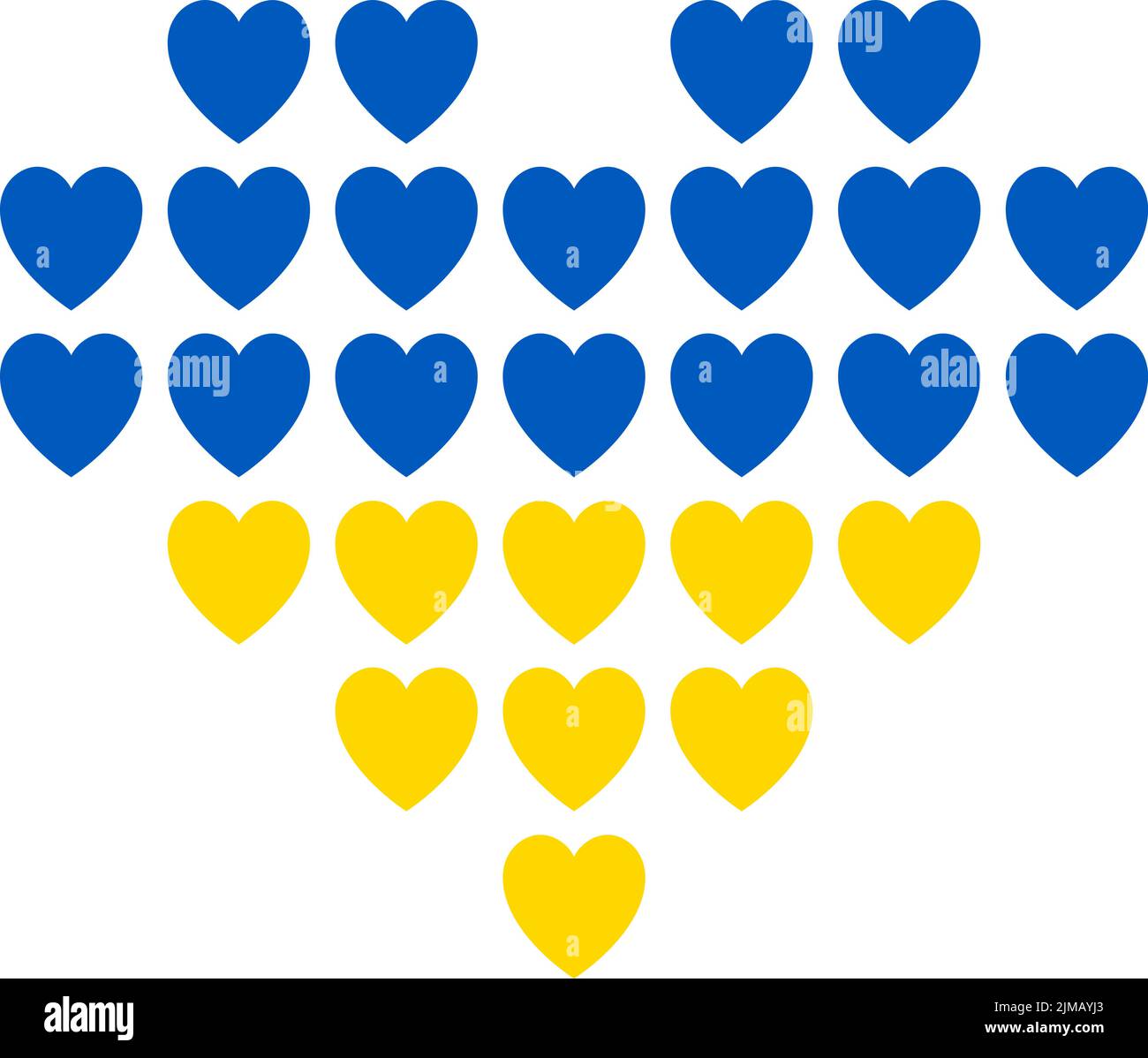 Flag of Ukraine, heart icon Stock Vector Image & Art - Alamy