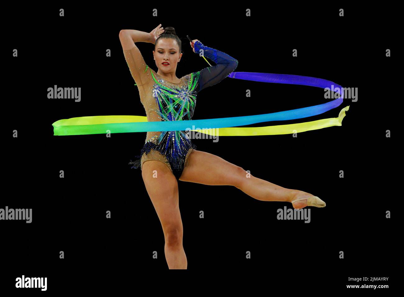 England’s Alice Leaper in action during the Individual All-Round Final ...