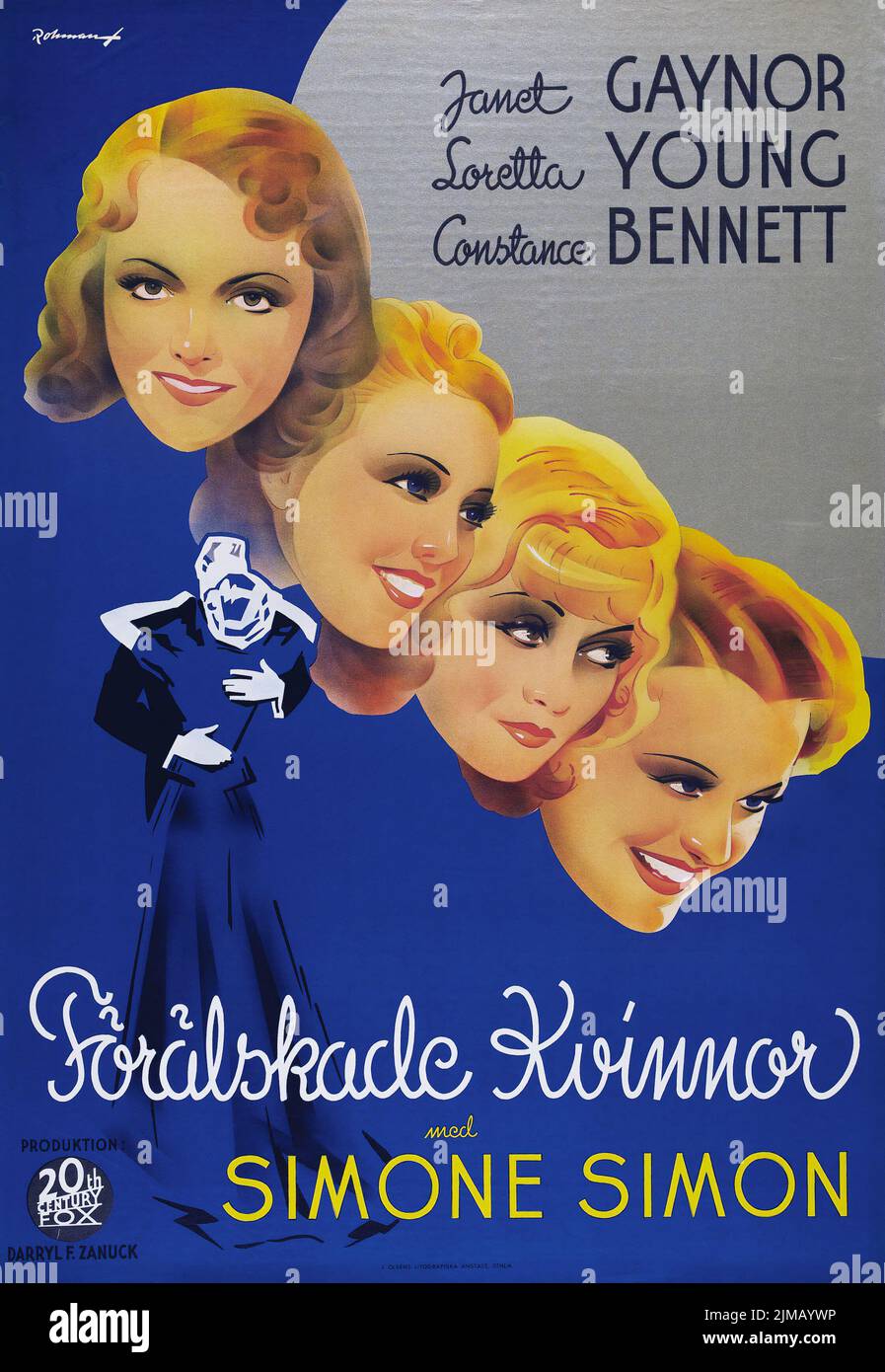 Förälskade kvinnor - Ladies in Love (20th Century Fox, 1936). Swedish ...
