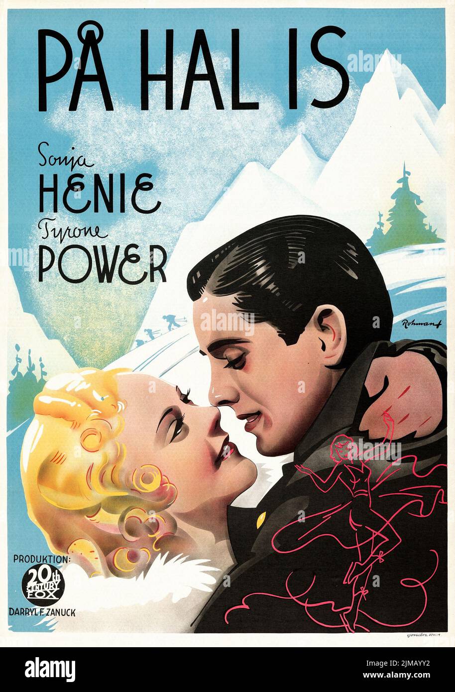 På Hal Is - Thin Ice, Sonja Enie, Tyrone Power (20th Century Fox, 1937 ...