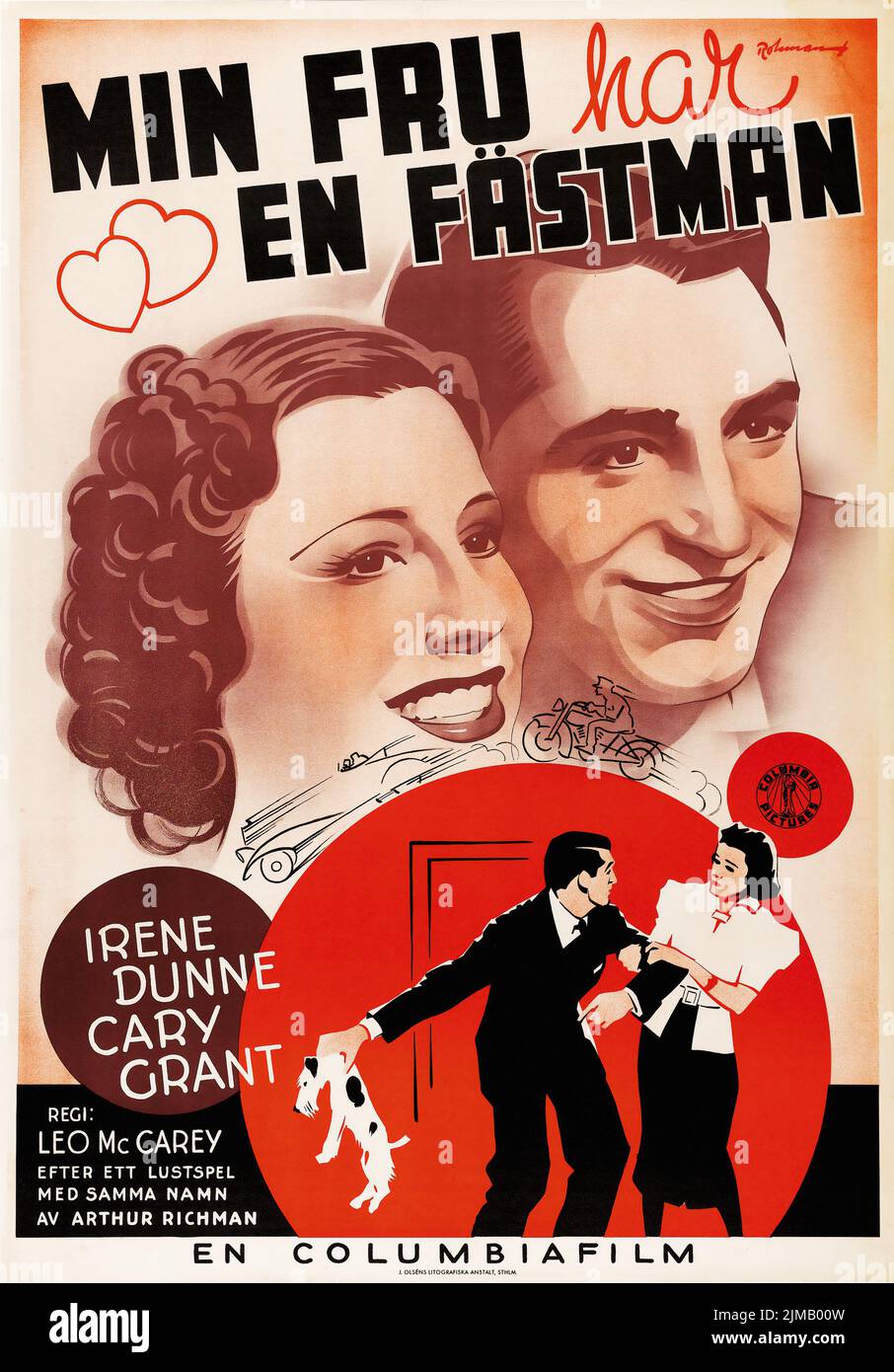 Min fru har en fästman - The Awful Truth (Columbia, 1937). Swedish ...