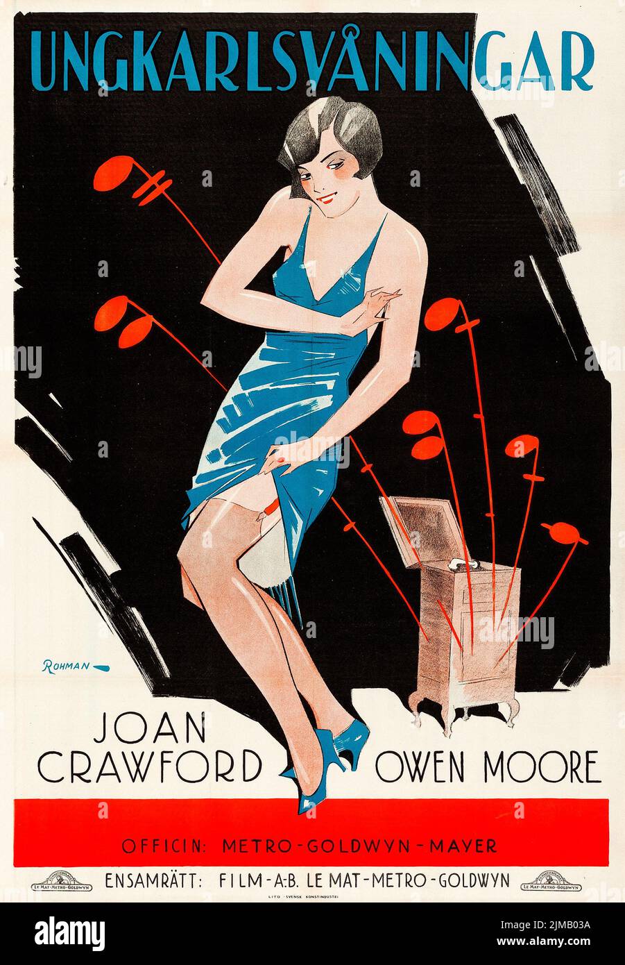 The Taxi Dancer (MGM, 1927). Swedish movie poster. Eric Rohman Artwork ...