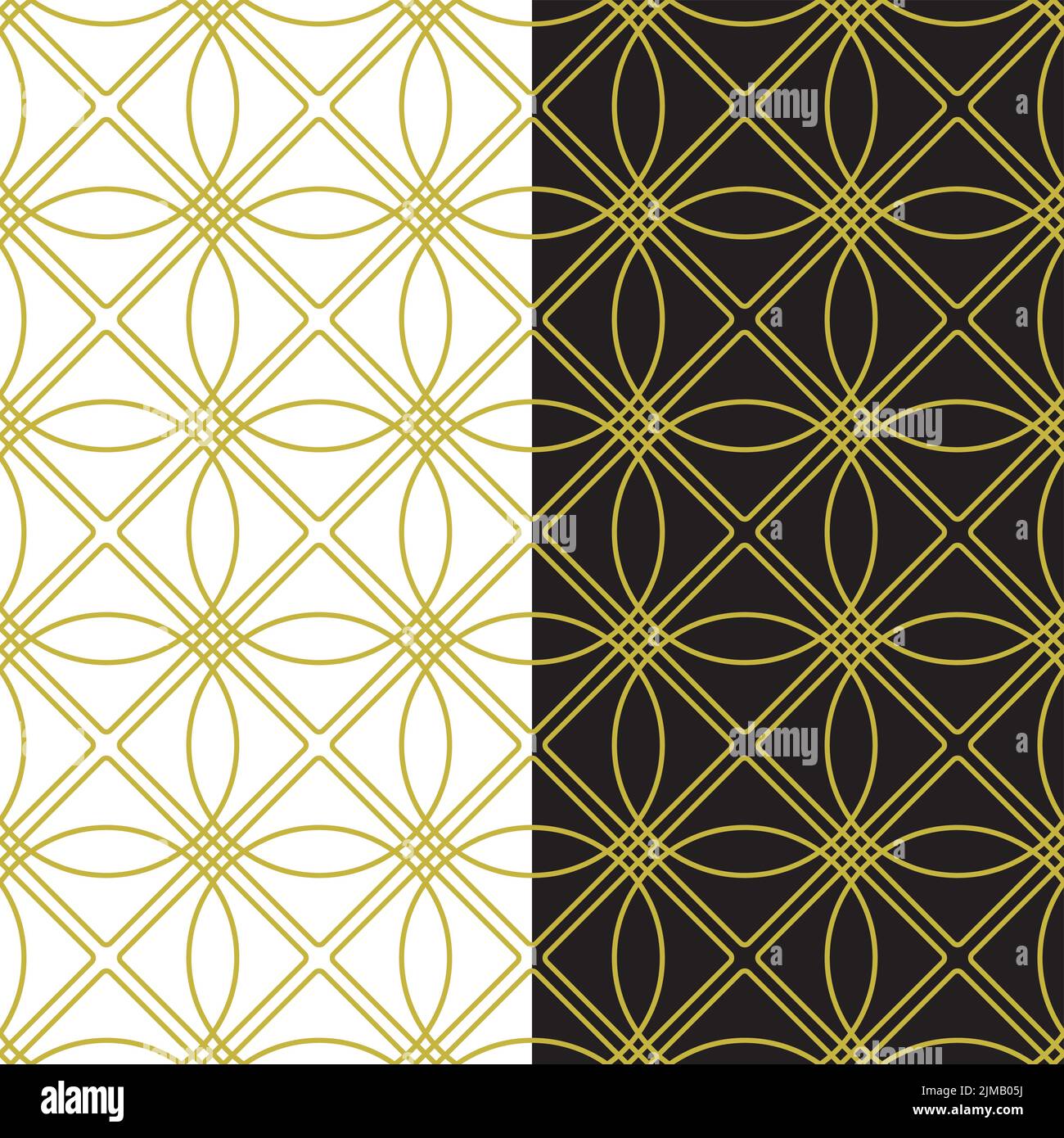 Geometrical check square grid, gold abstract monochrome seamless pattern, thin line ornament ...