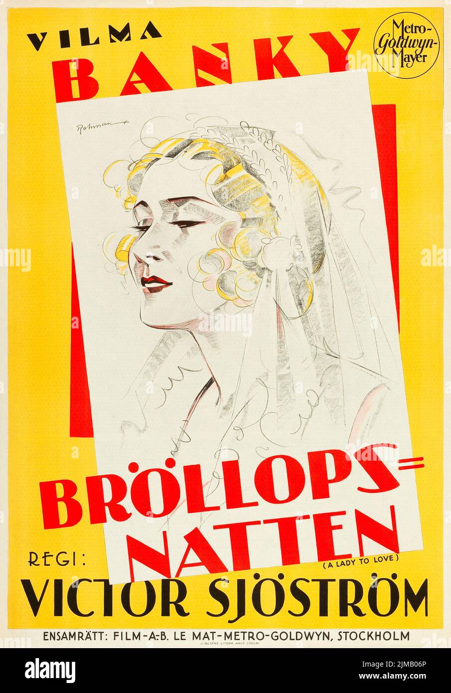 Bröllopsnatten - Vilma Banky - A Lady to Love (MGM, 1930). Swedish film ...