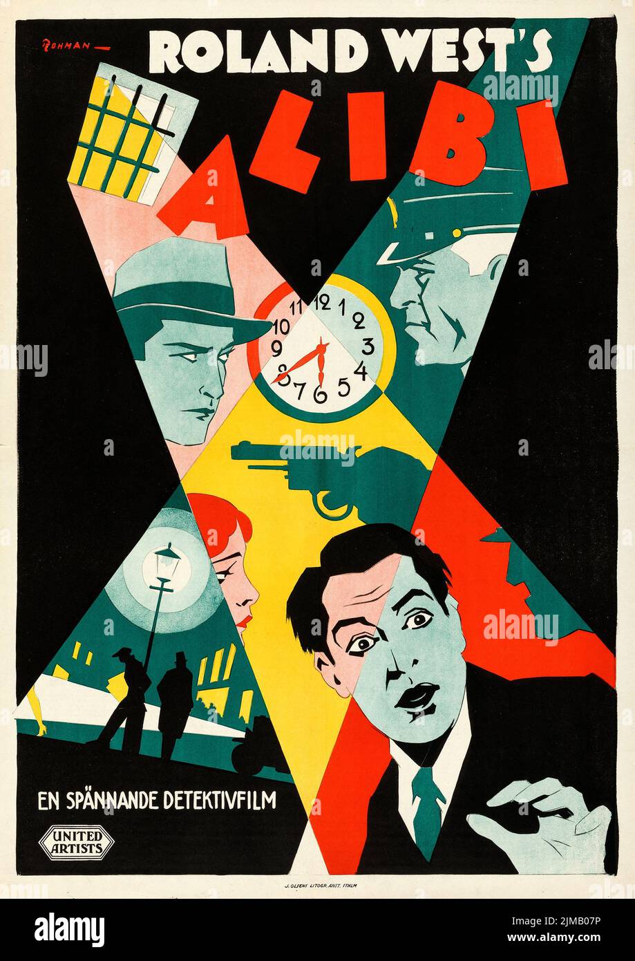 ALIBI 1929 United Artists film with Mae Busch and Chester Morris Stock ...