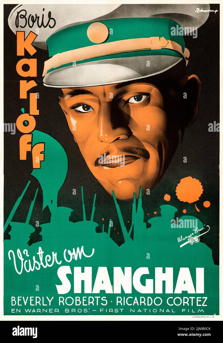 Väster om Shanghai - West of Shanghai (Warner Bros., 1937). Swedish ...