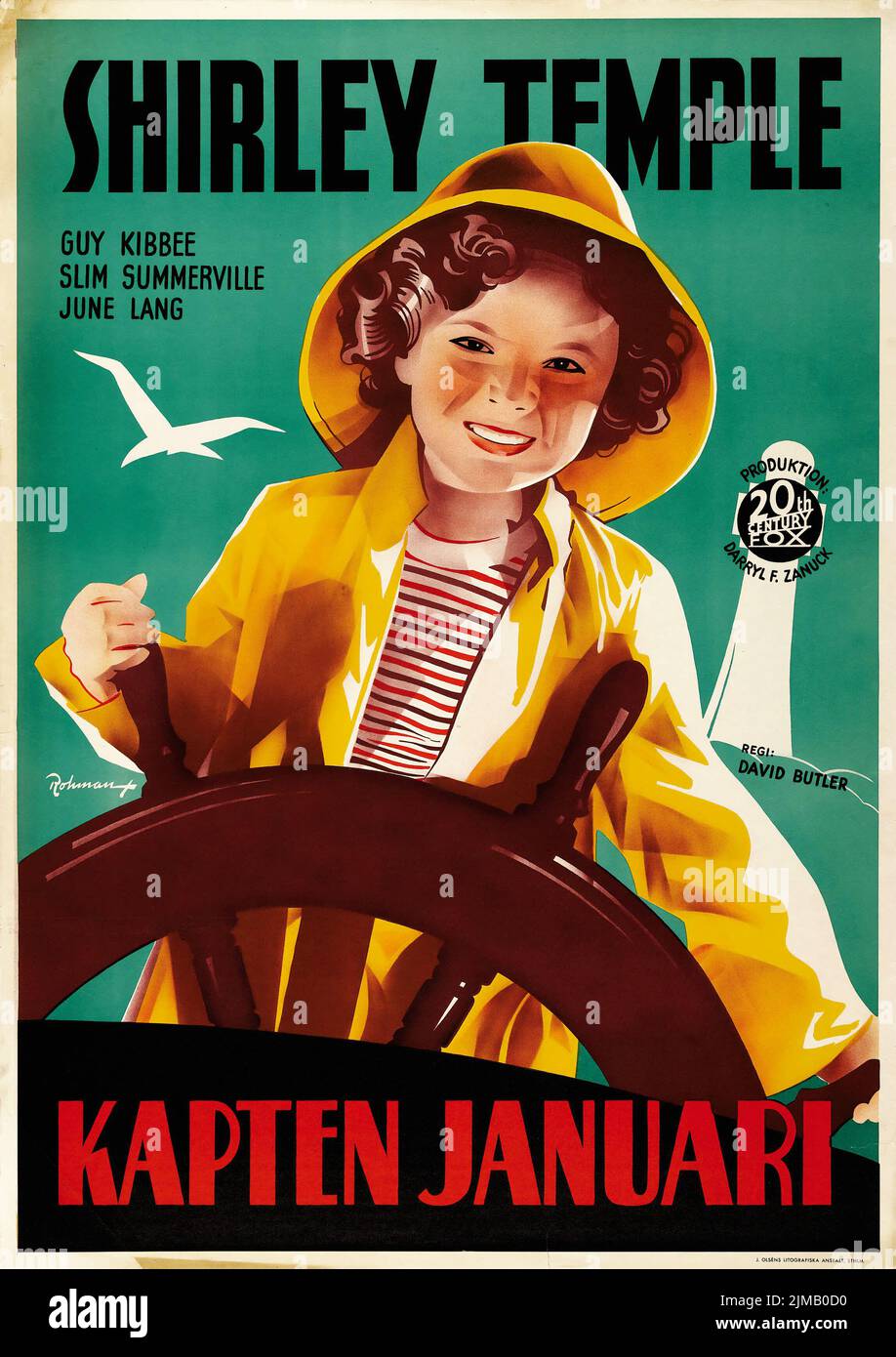 Kapten Januari - Captain January (Twentieth Century Fox, 1936). Swedish ...