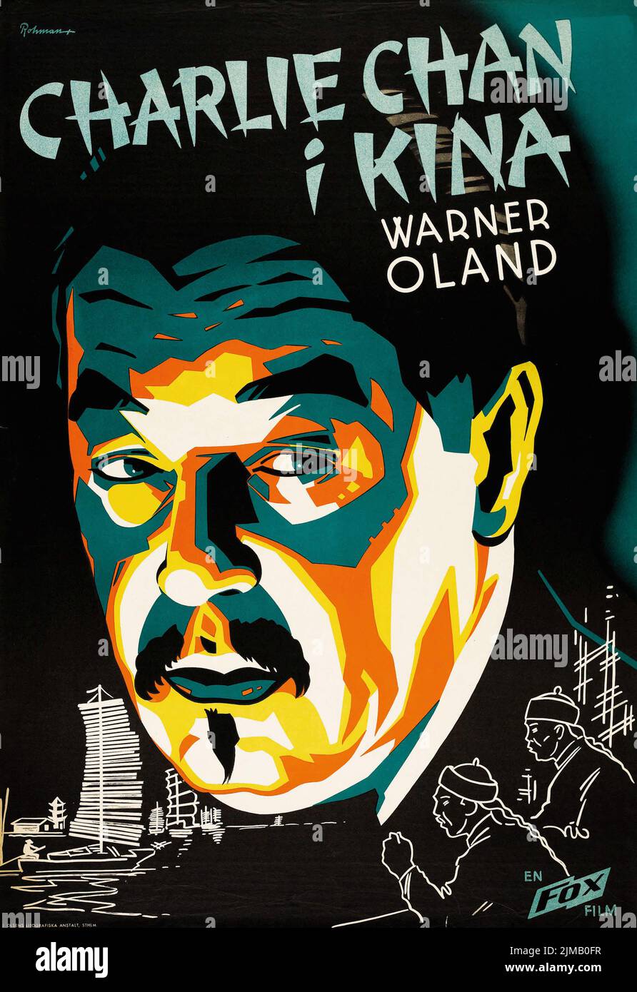 Charlie Chan i Kina - Charlie Chan in Shanghai (Fox, 1935). Swedish ...