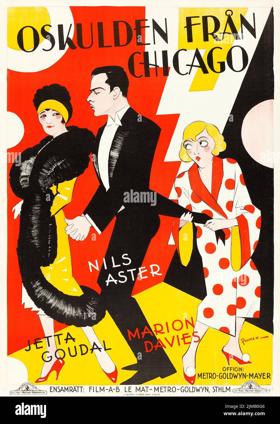 Oskulden från Chicago. The Cardboard Lover (MGM, 1928). Swedish film ...