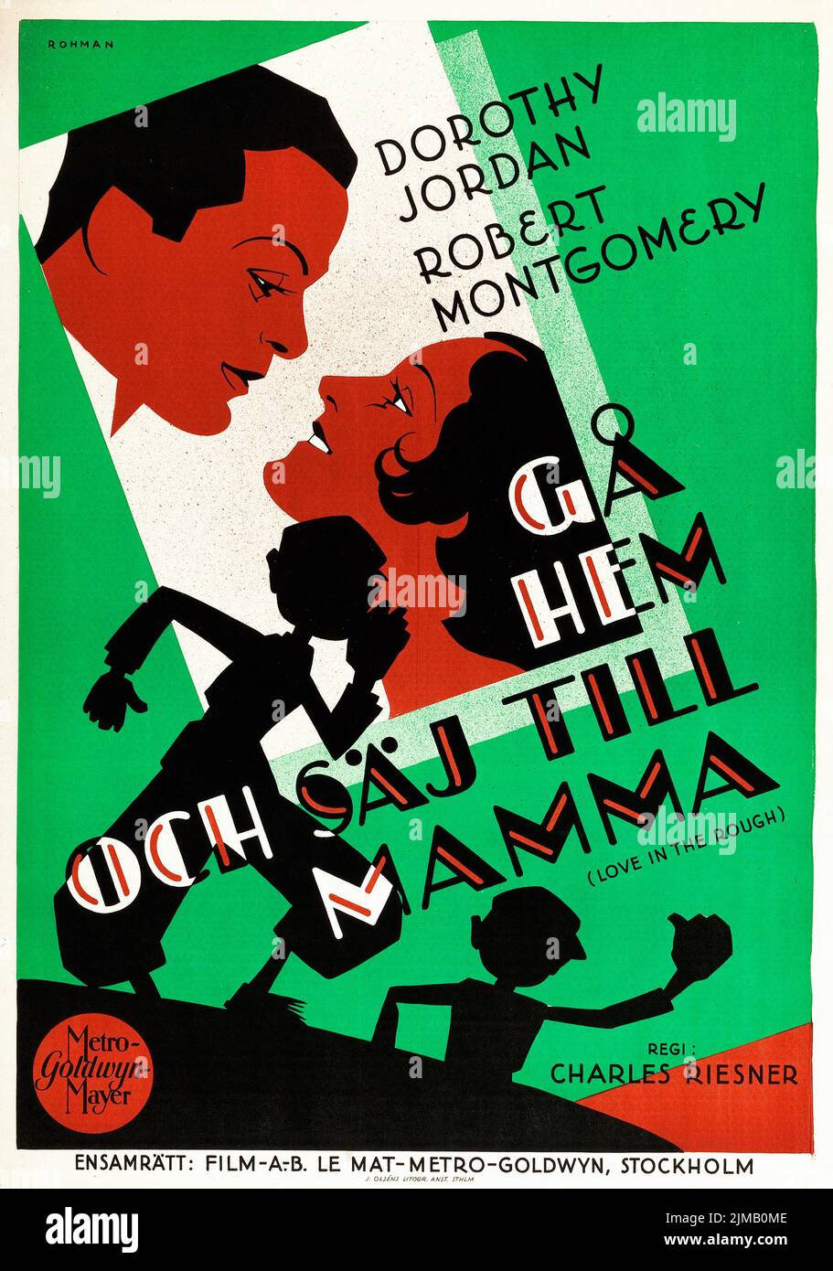 Gå hem och säj till mamma - Love in the Rough (MGM, 1930). Swedish film ...