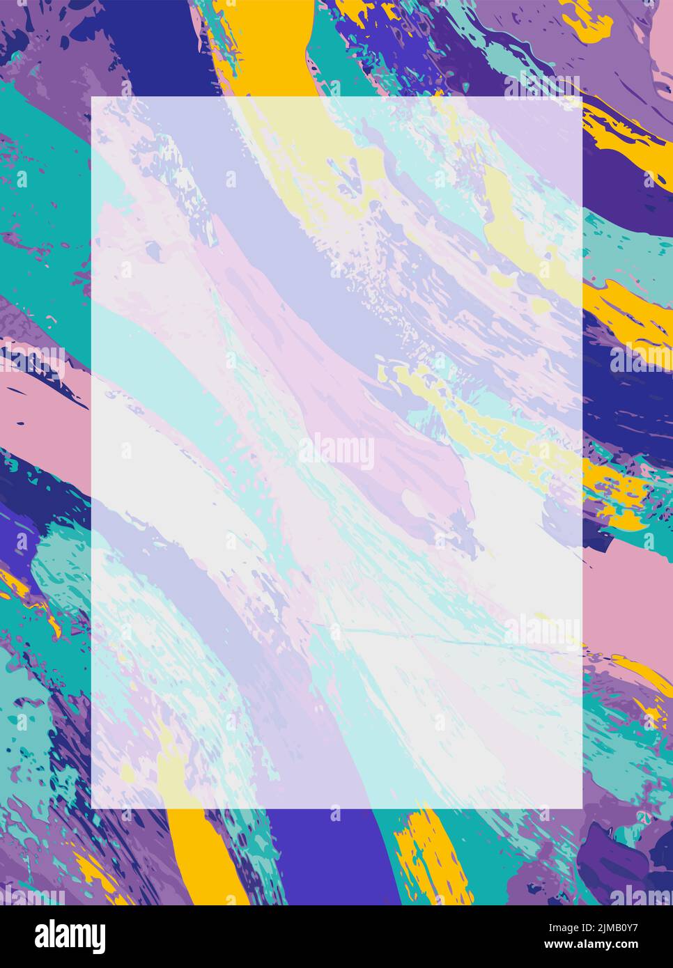 Vector colorful abstract paintbrush painting background design with ...