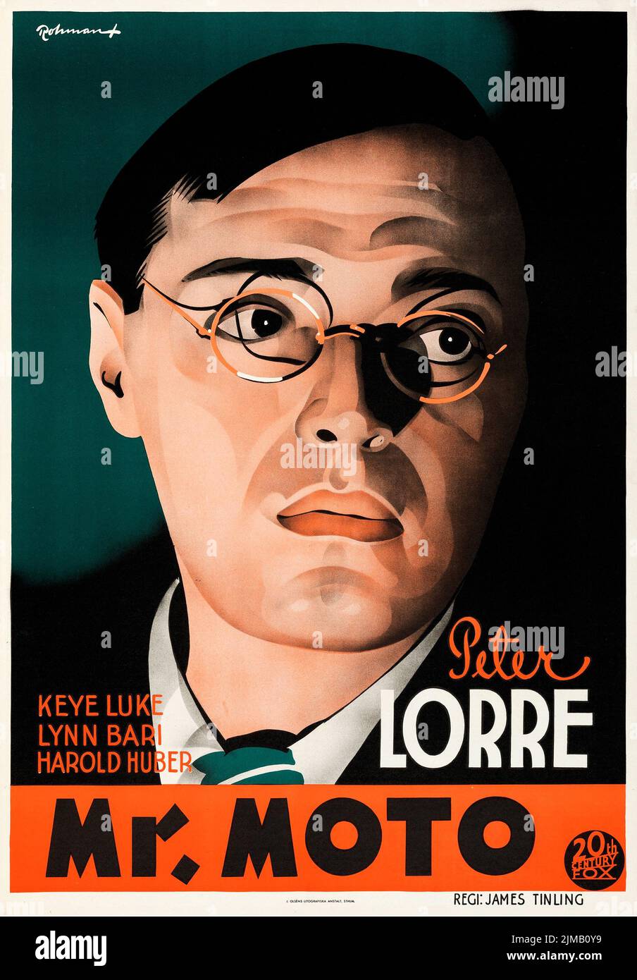Peter Lorre in Mr. Moto's Gamble (20th Century Fox, 1938). Swedish film ...