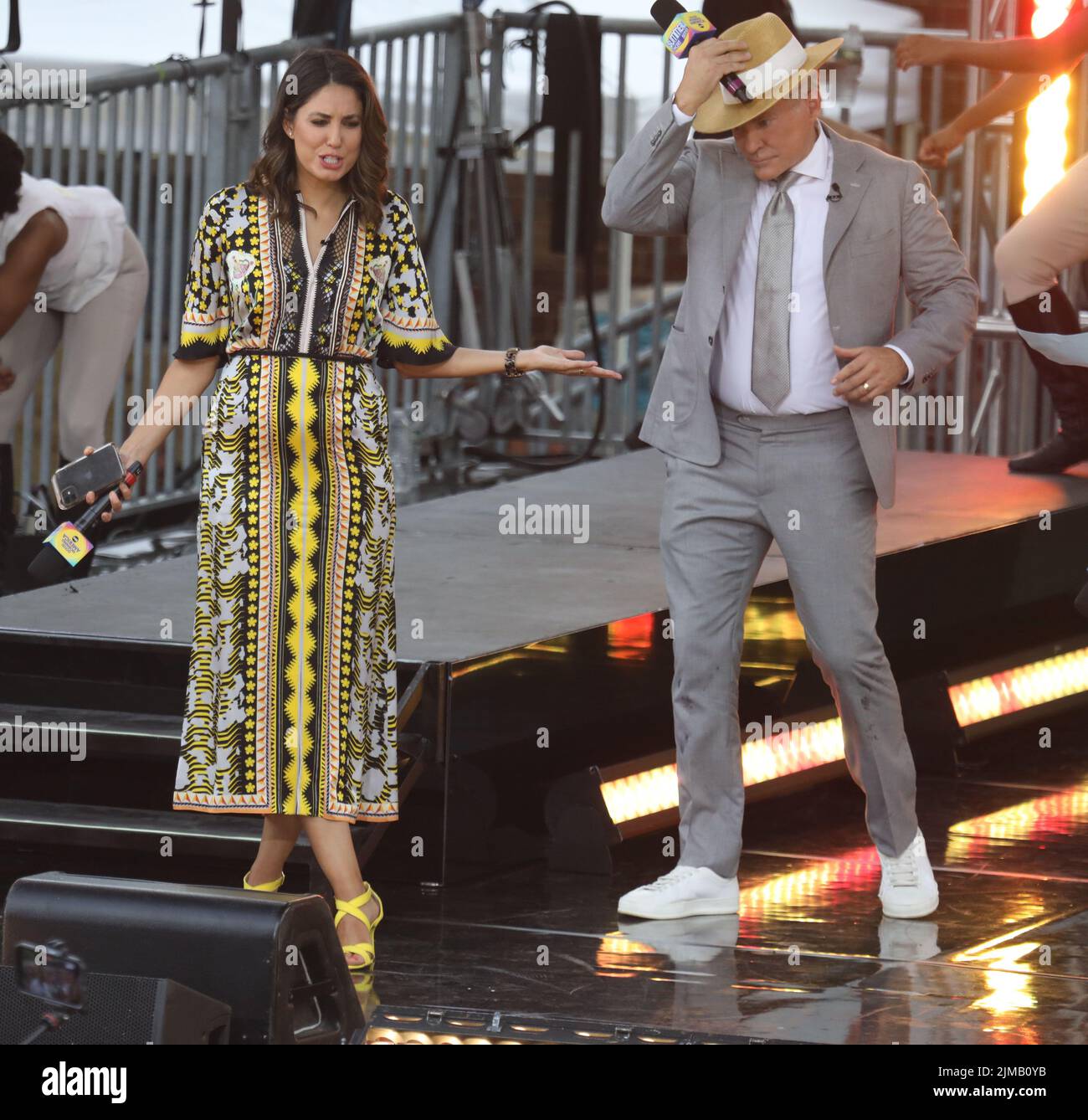 August 5, 2022, New York, New York, USA: GMAâ€™ co-hosts CECILIA VEGA ...